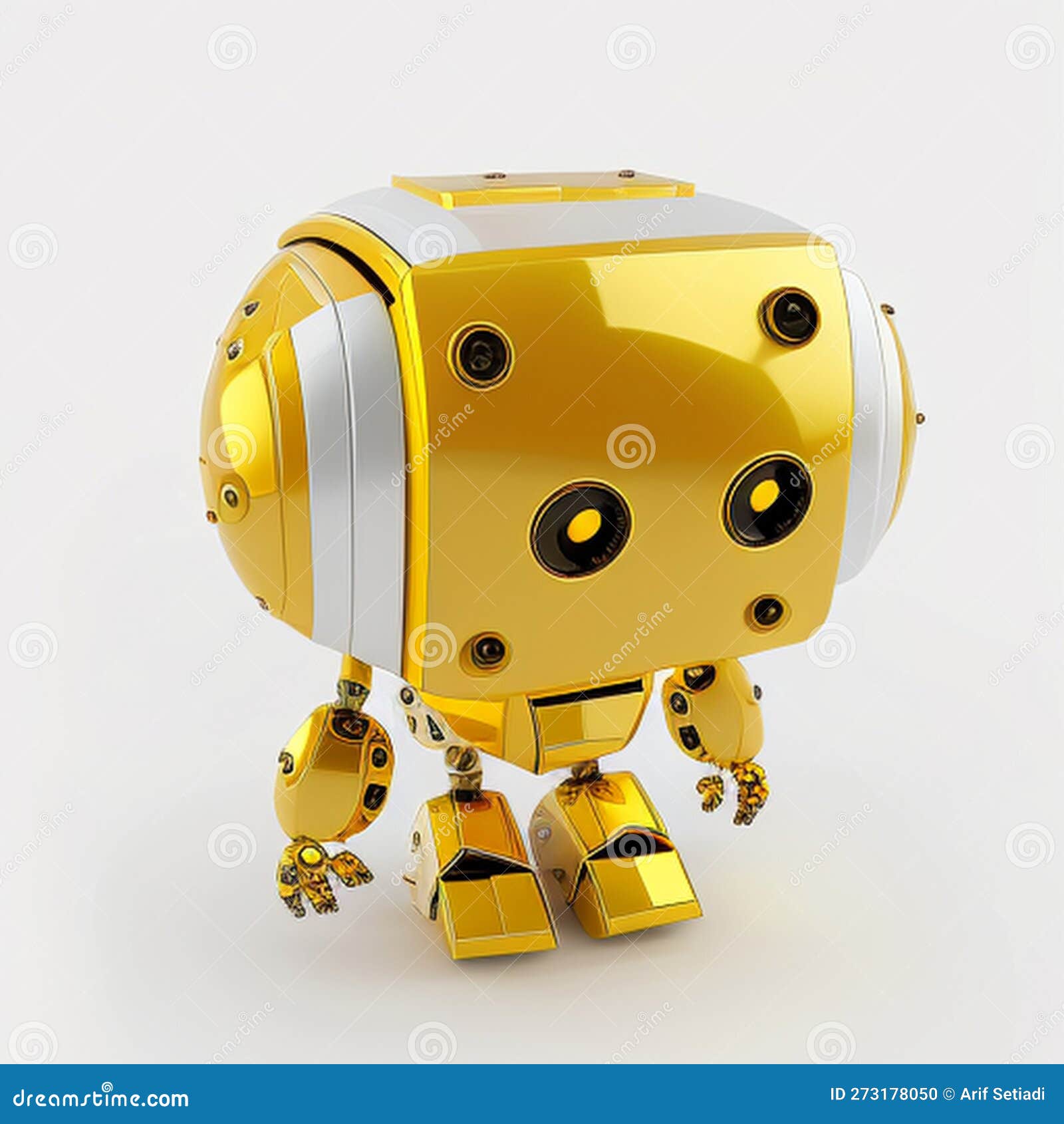 Adorable mini robot stock de ilustración. Ilustración de poco - 273178050