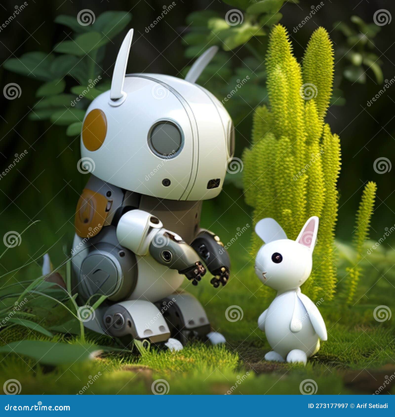 Adorable mini robot stock illustration. Illustration of adorable ...