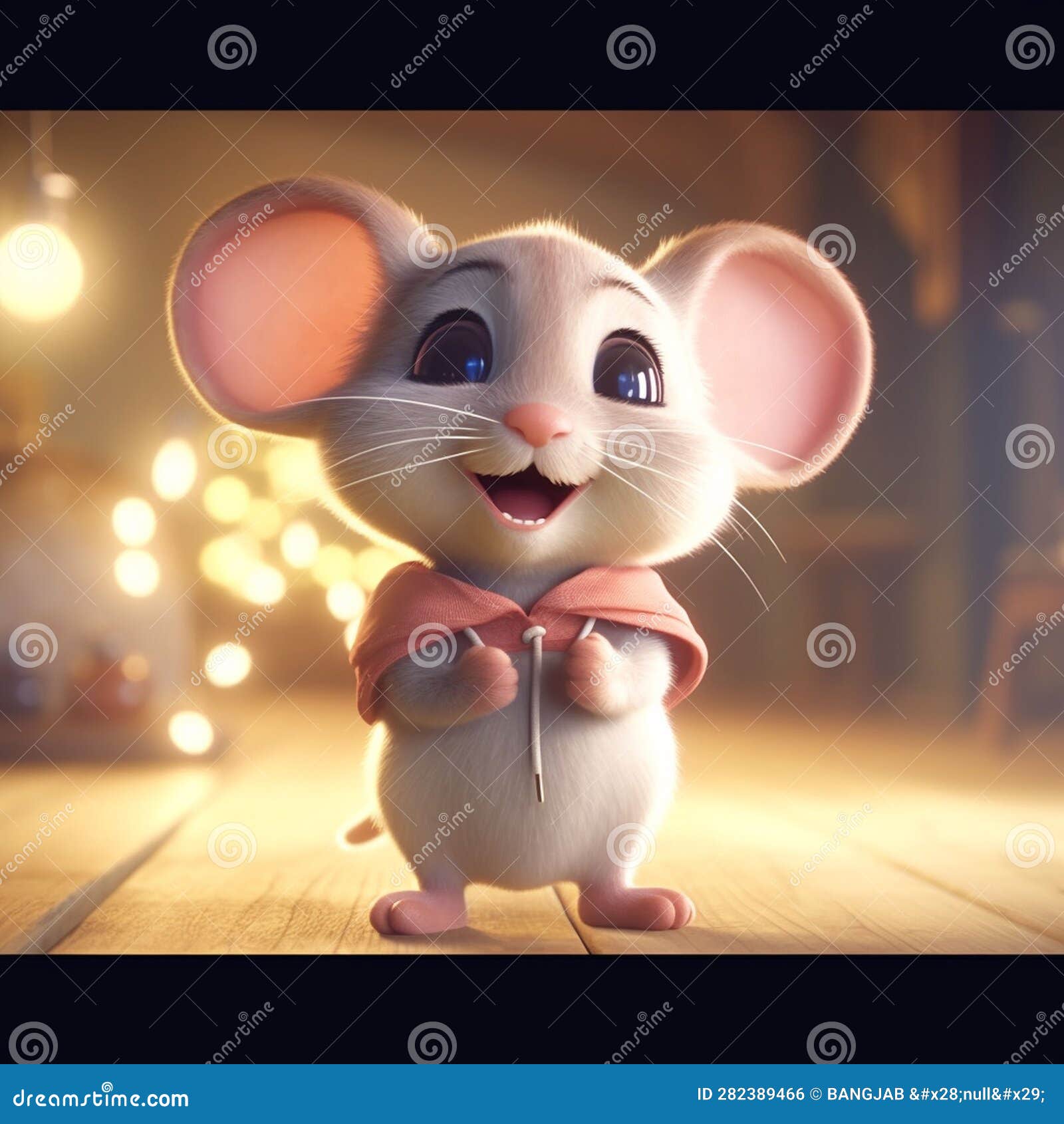 Adorable Mouse Animation stock illustration. Illustration of head ...