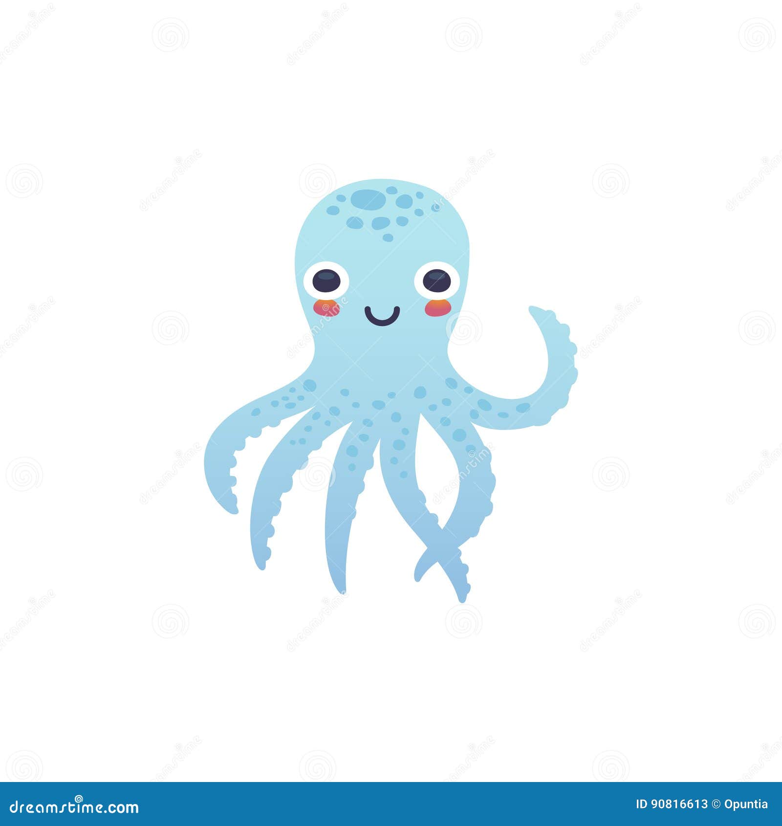 Octopus Character Reading Book Stock Photo | CartoonDealer.com #24479586