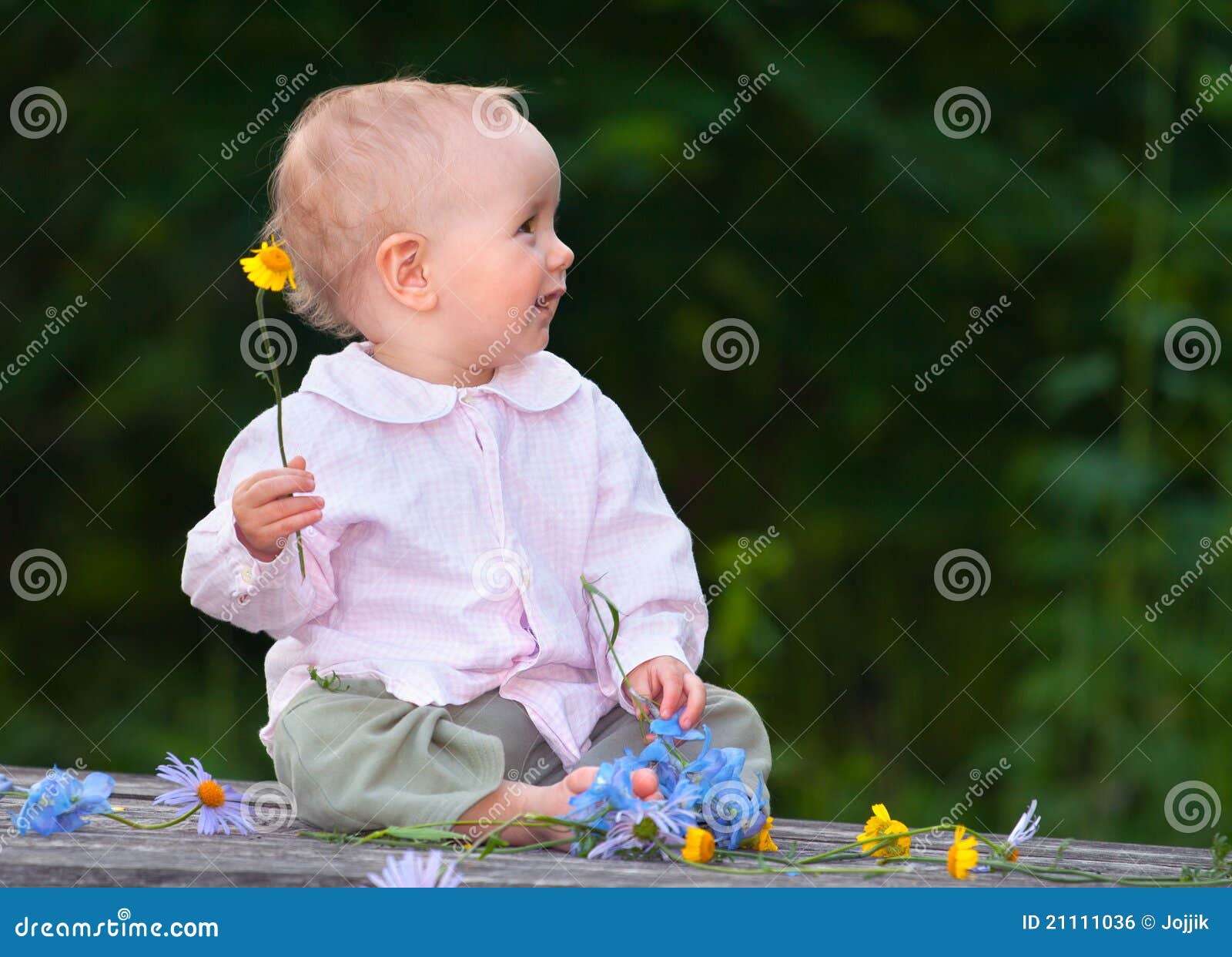 Adorable one-year baby stock photo. Image of tooth, little - 21111036
