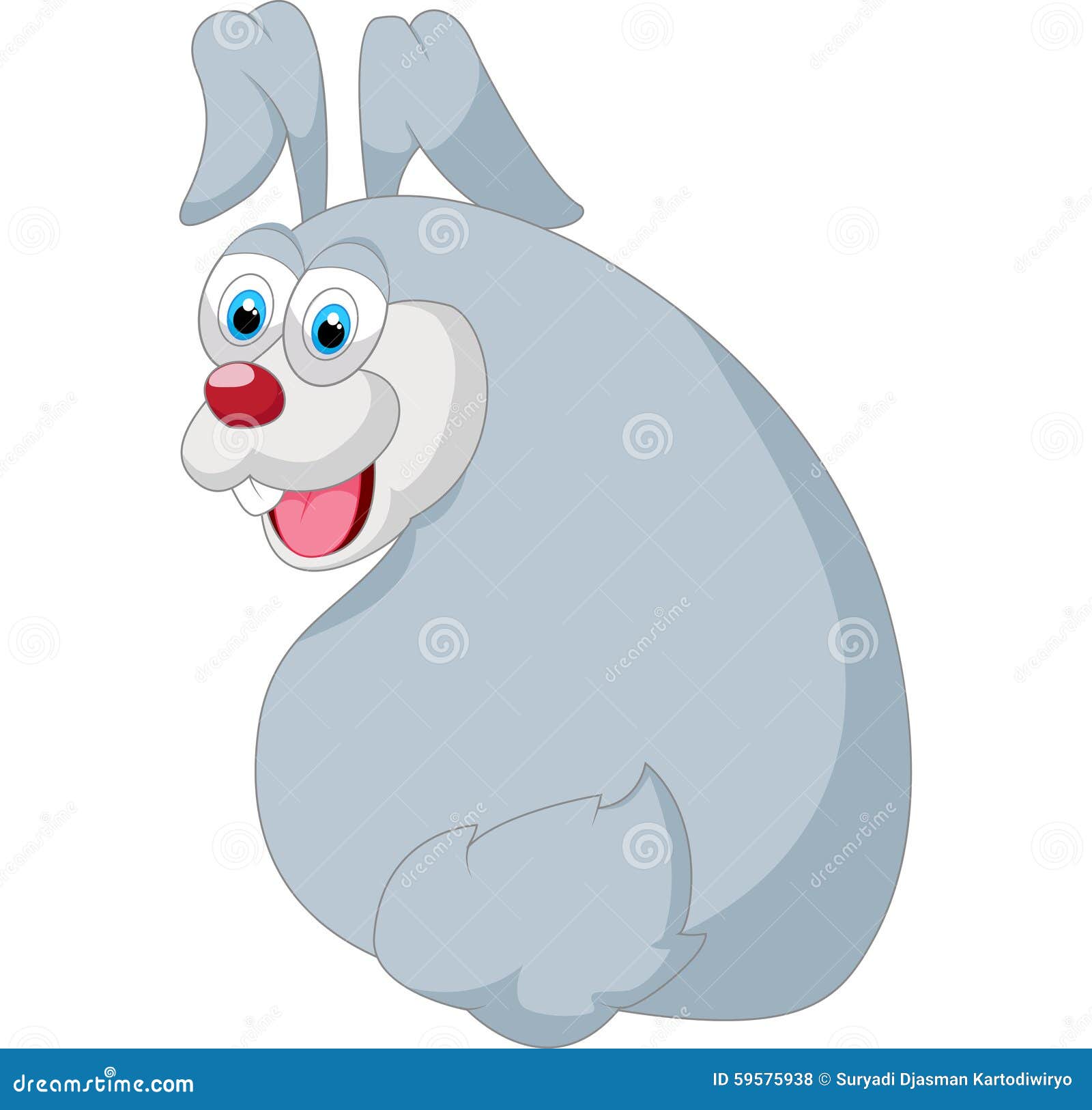 Adorable rabbit cartoon stock vector. Illustration of small - 59575938