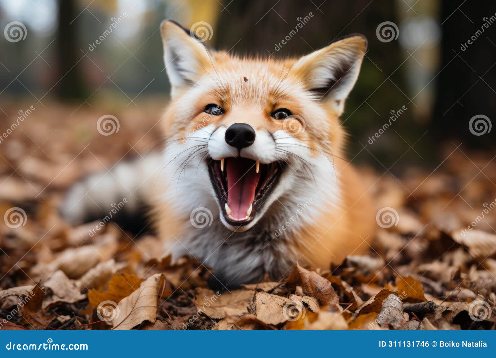 Adorable Red Fox with an Endearing Surprised Expression and a ...