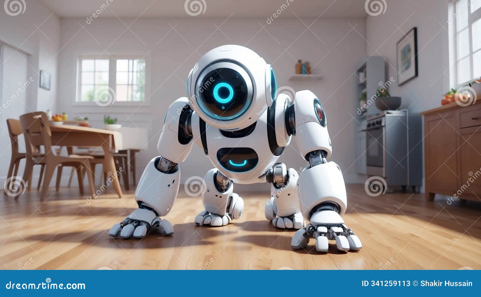 Adorable Robo Boogie: AI Robot Dancing With Charm And Style Royalty ...