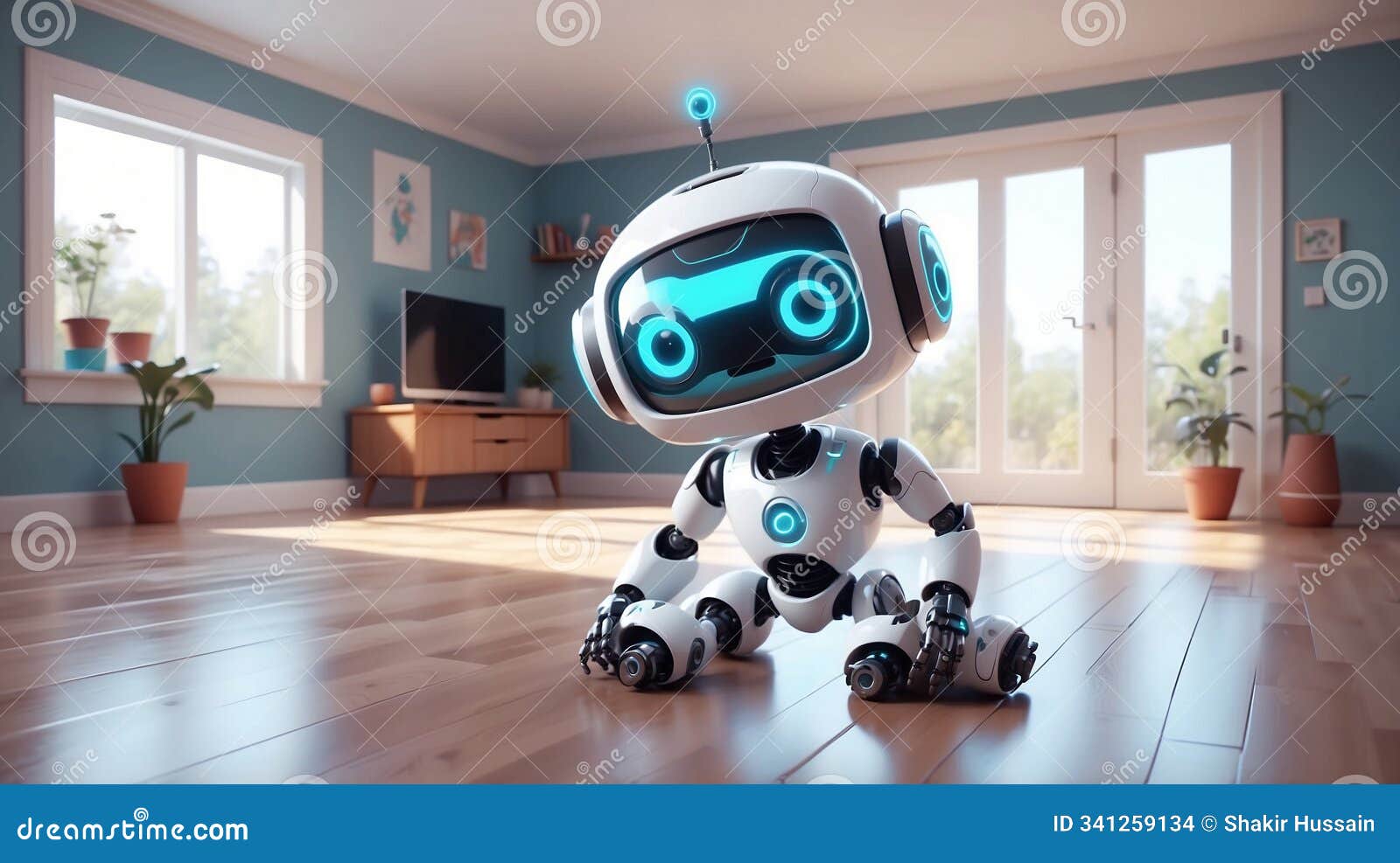 Adorable Robo Boogie: AI Robot Dancing With Charm And Style Royalty ...