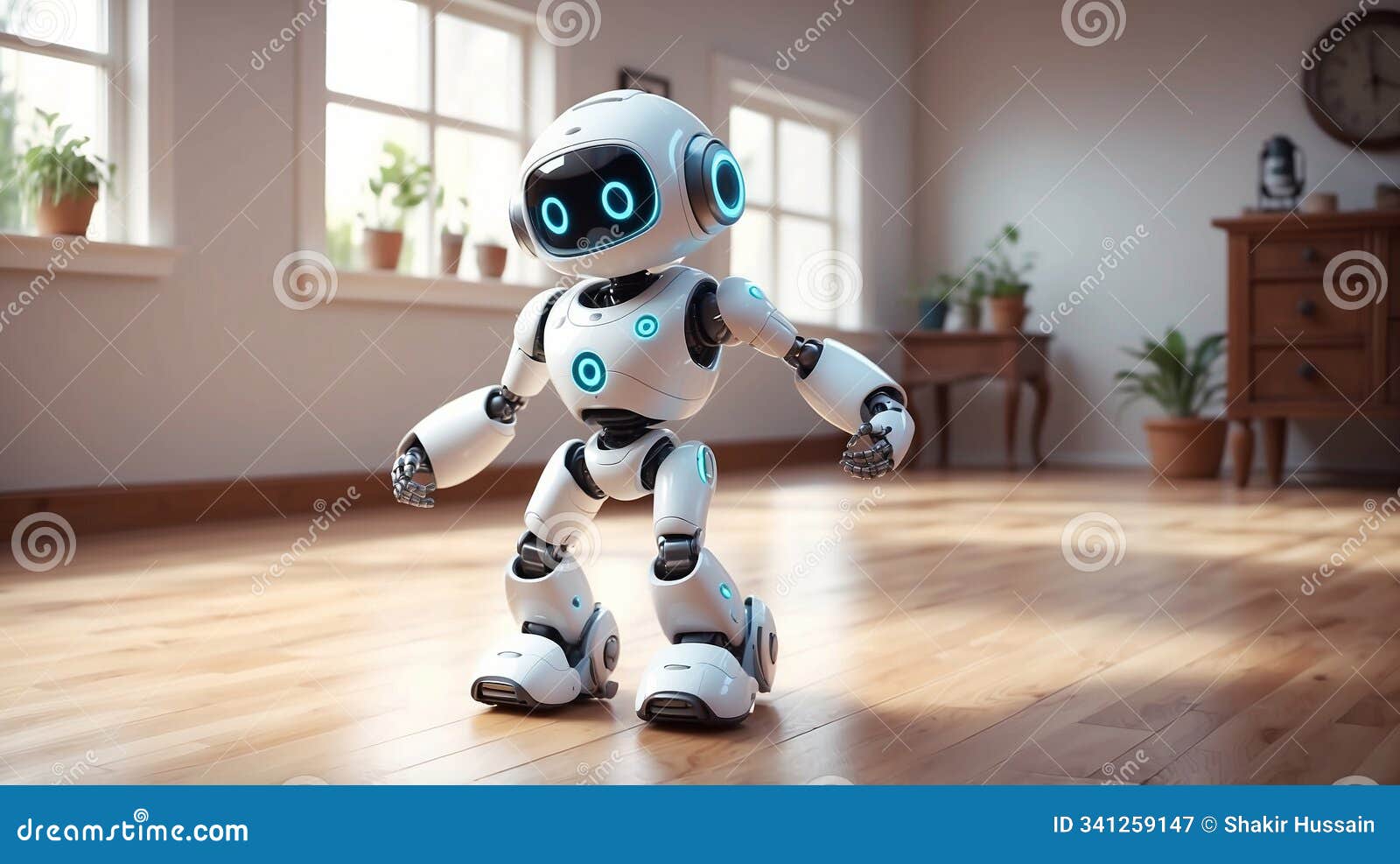 Adorable Robo Boogie: AI Robot Dancing With Charm And Style Royalty ...
