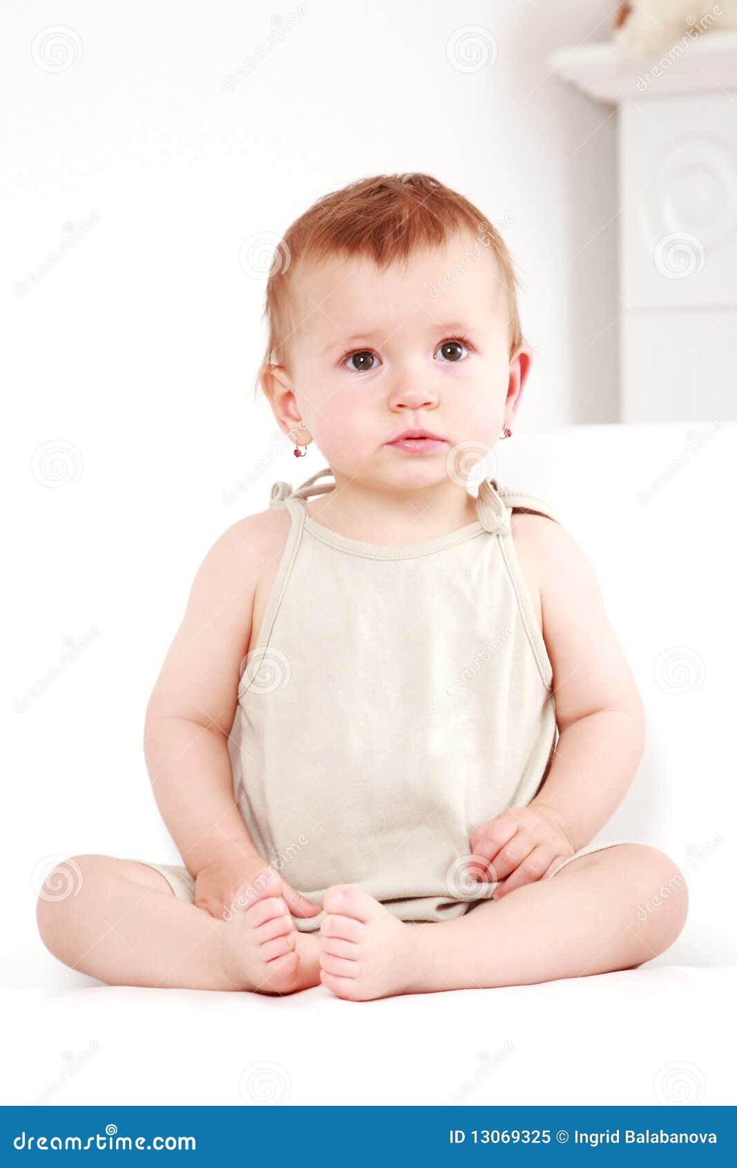 Adorable small girl stock image. Image of person, emotions - 13069325