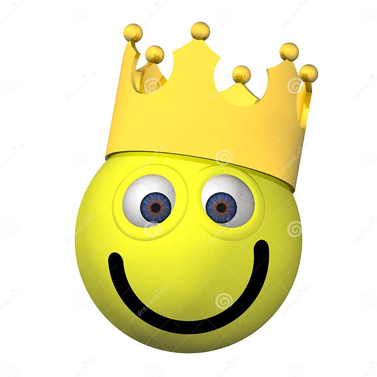 Adorable Smiley King stock illustration. Illustration of cute - 5332455