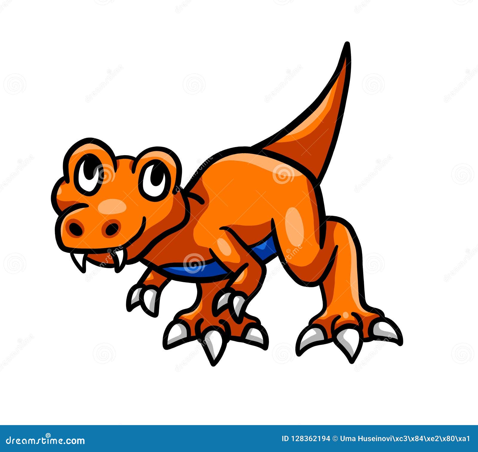 Adorable T Rex Baby stock illustration. Illustration of baby - 128362194