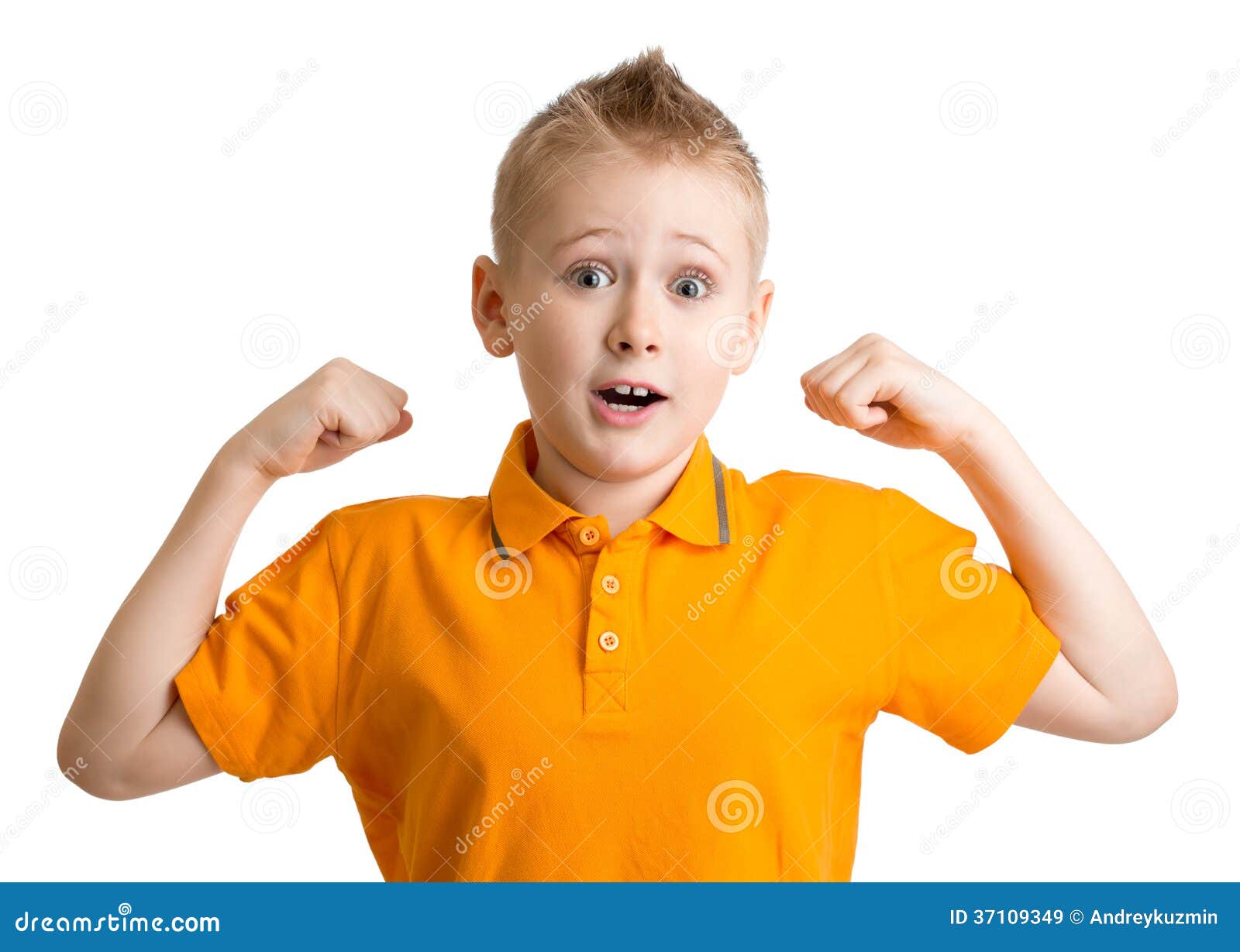 Adorable Ten Years Old Boy with Funny Face Expression Stock Image ...