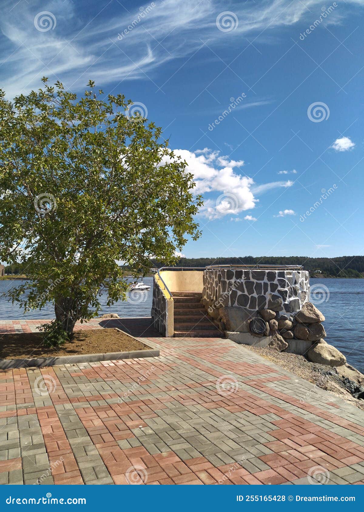 Adorable View with a Cute Little Tower Stock Photo - Image of view ...