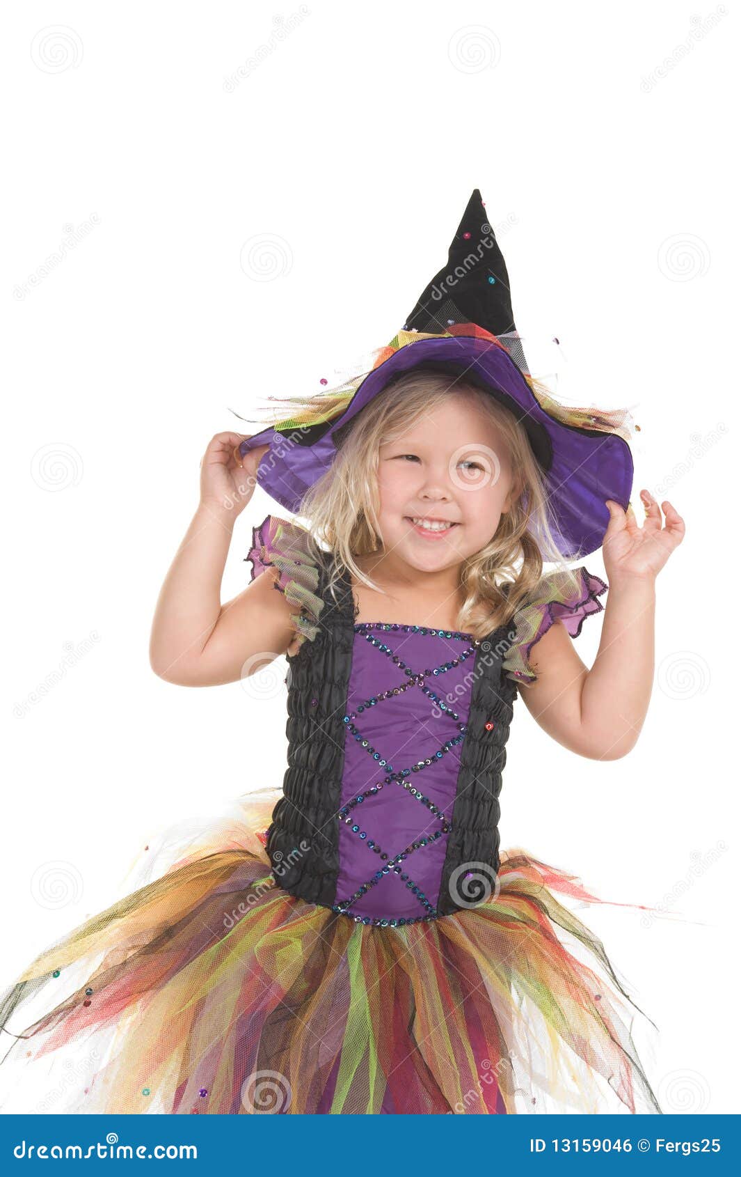 Adorable witch stock photo. Image of halloween, tutu - 13159046