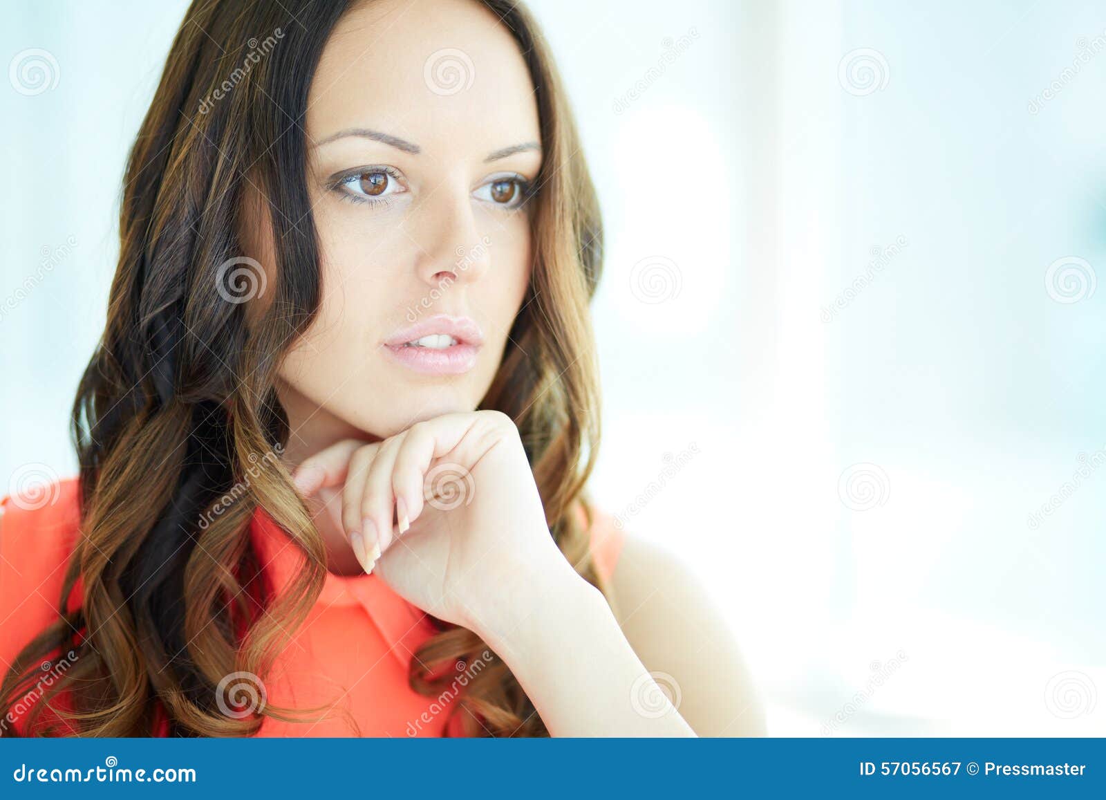 Adorable woman stock image. Image of femininity, beautiful - 57056567