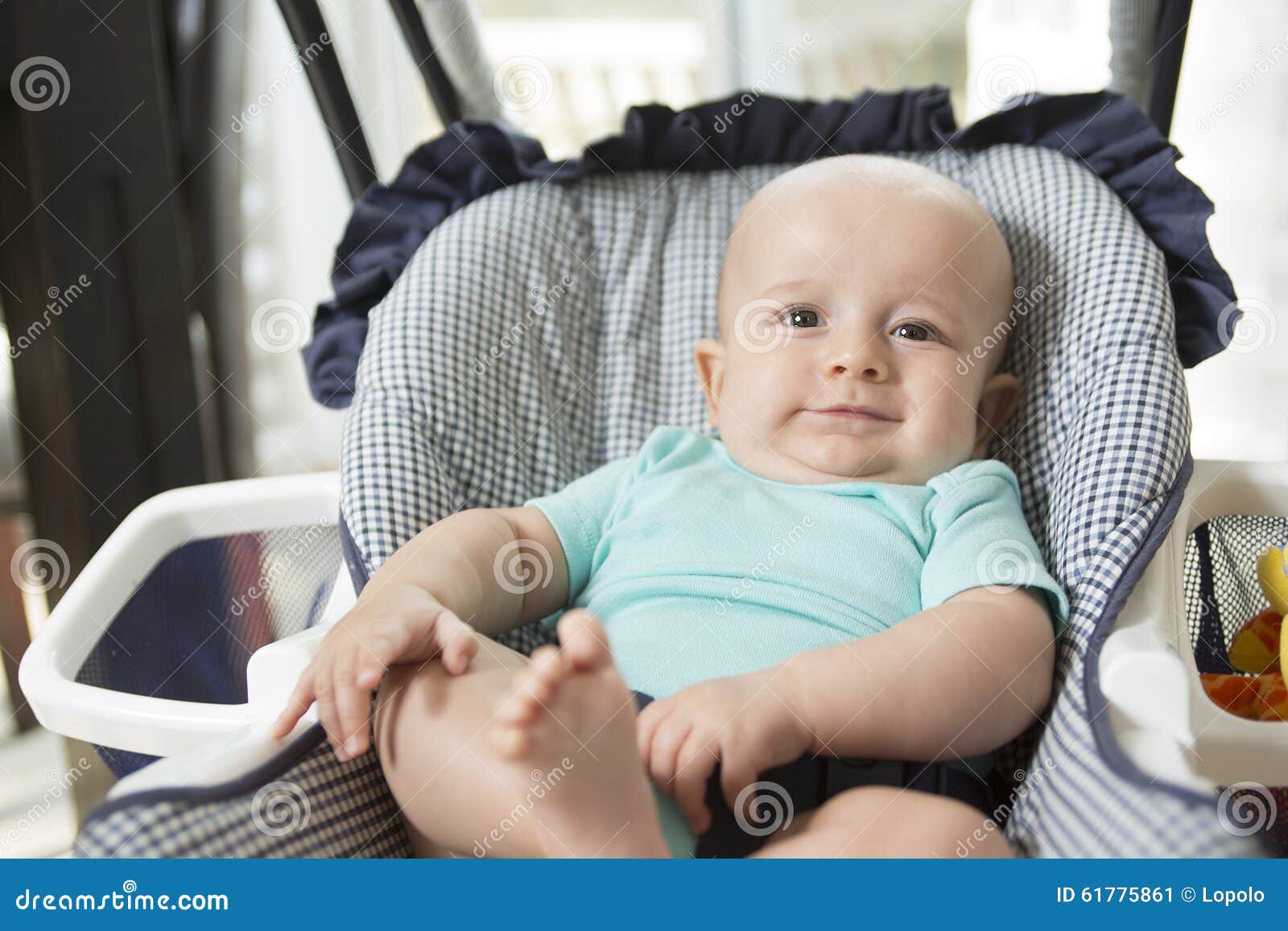 Adorable Young Baby Boy at Home Stock Image - Image of infant ...