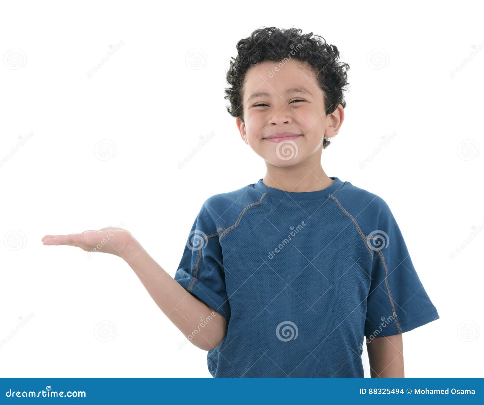 Adorable Young Boy with Open Hand Stock Photo - Image of path, motion ...