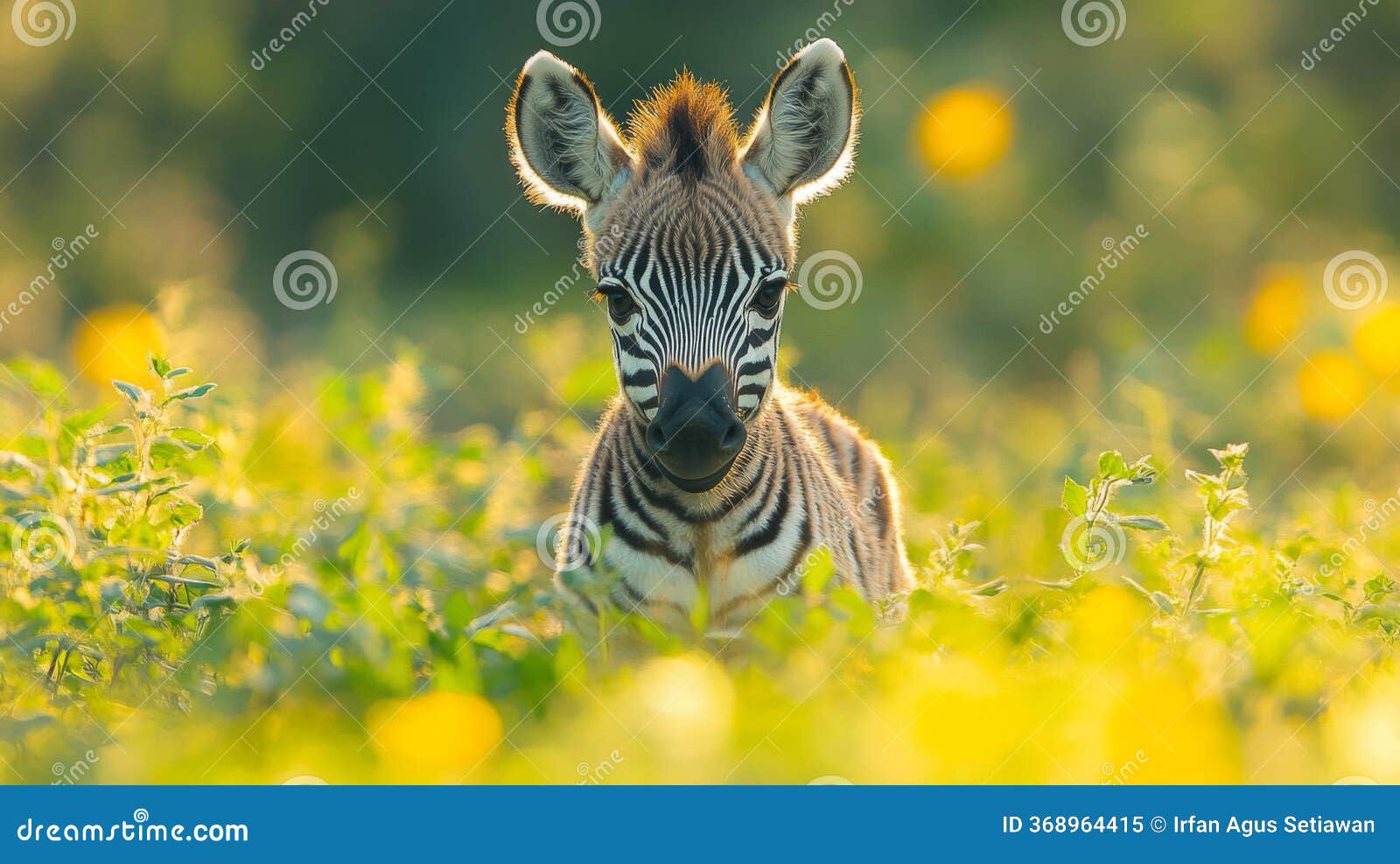 Adorable Zebra Foal Sitting On Teal Minimalist Background Royalty-Free ...
