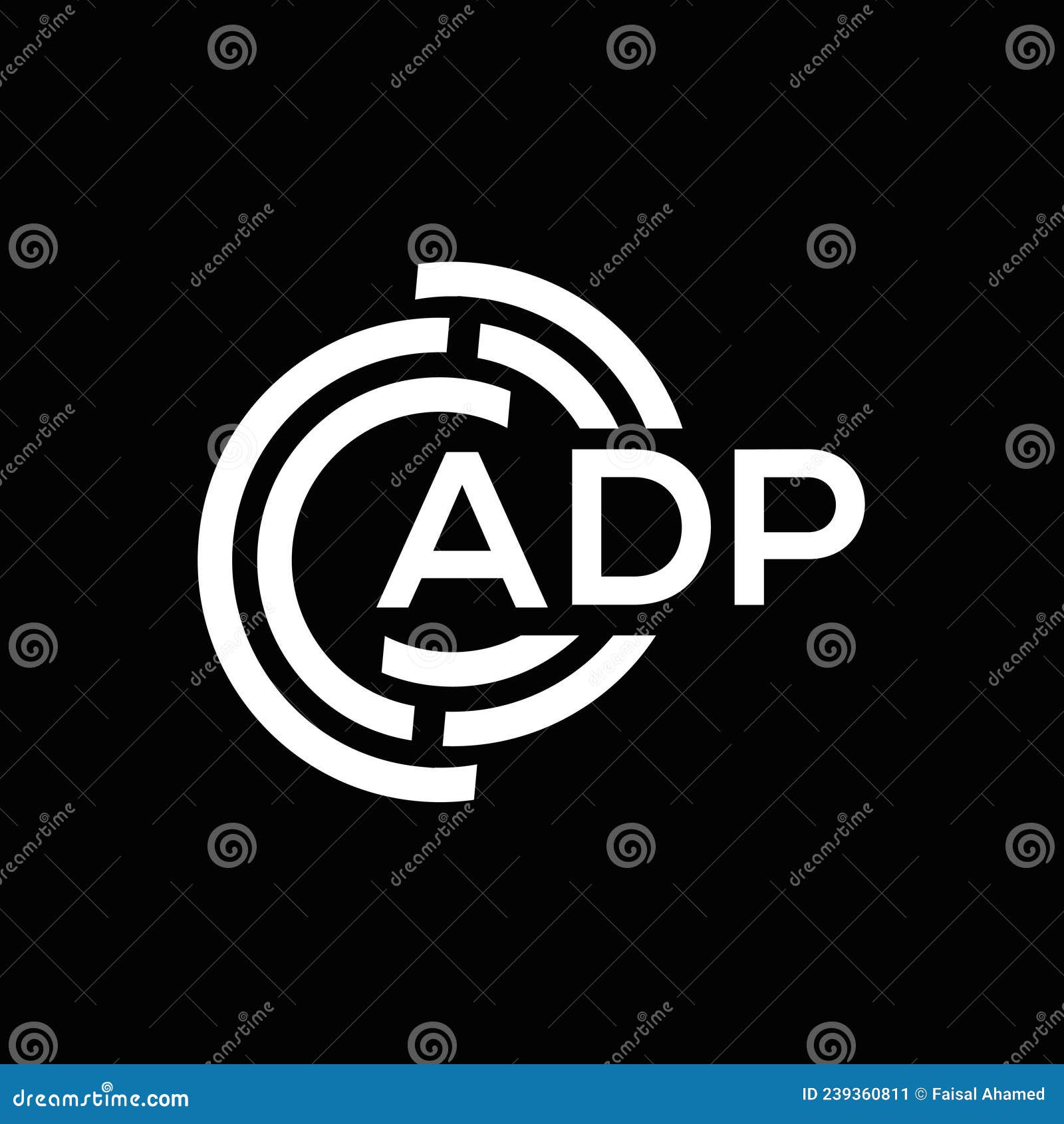 Black Adp Logo