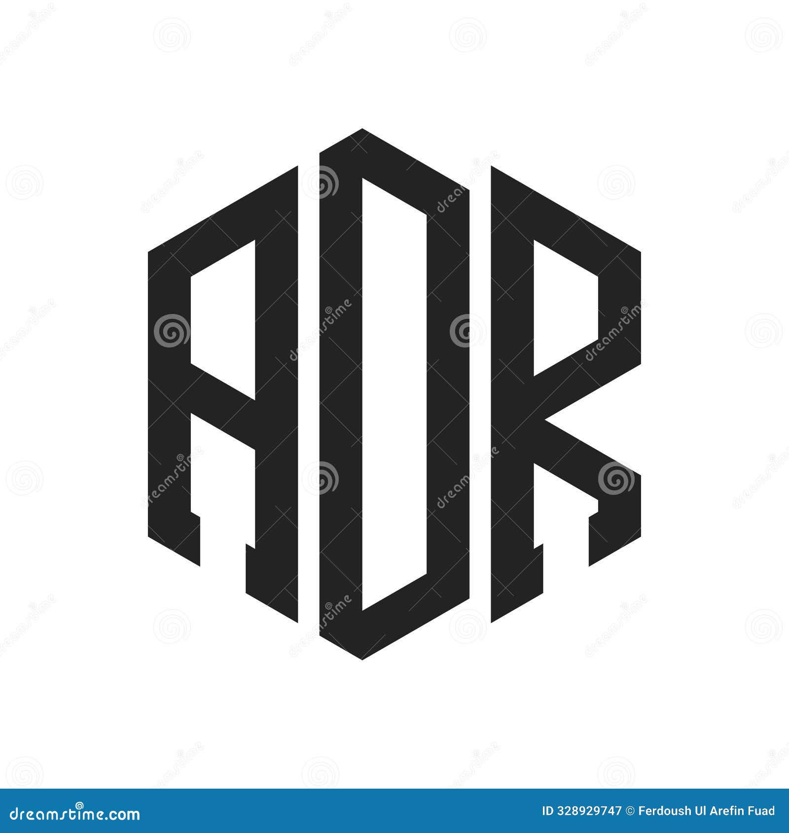 ADR Logo Design. Initial Letter ADR Monogram Logo Using Hexagon Shape ...