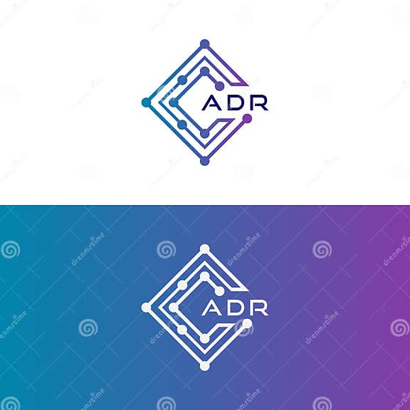 Adr Tech Initial Logo Design Icon for Technology, Digital, Tech ...