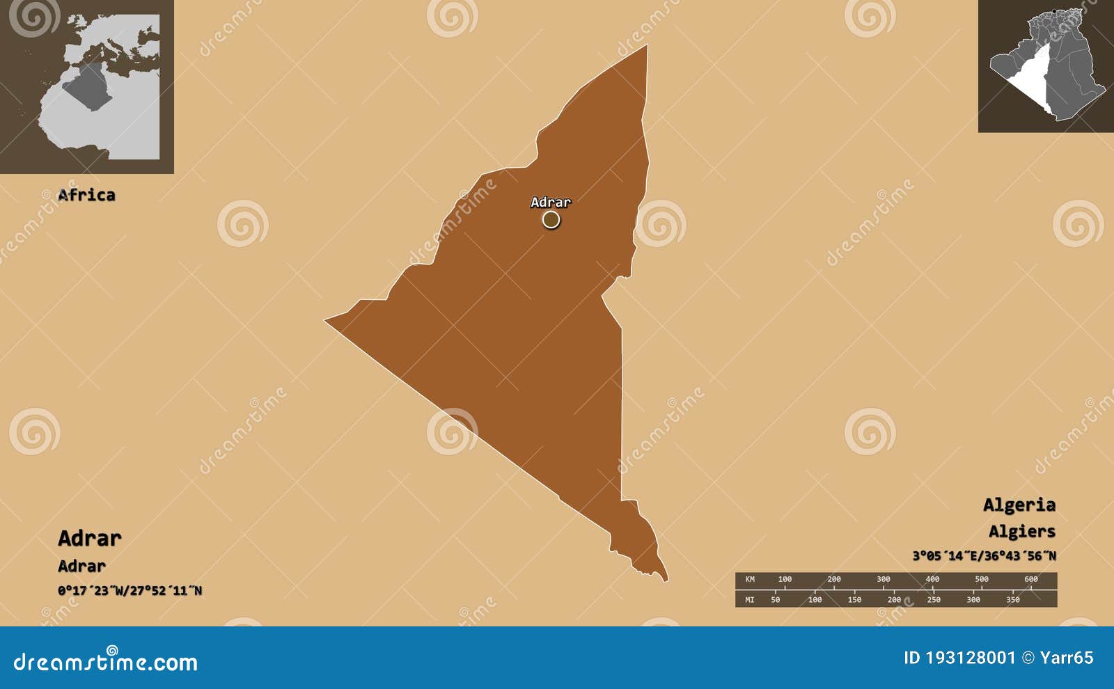 Adrar, Province of Algeria,. Previews. Pattern Stock Illustration ...