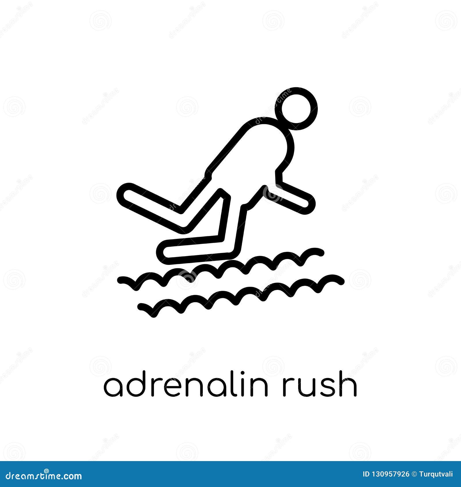 Adrenalin Rush Icon. Trendy Modern Flat Linear Vector Adrenalin Stock ...
