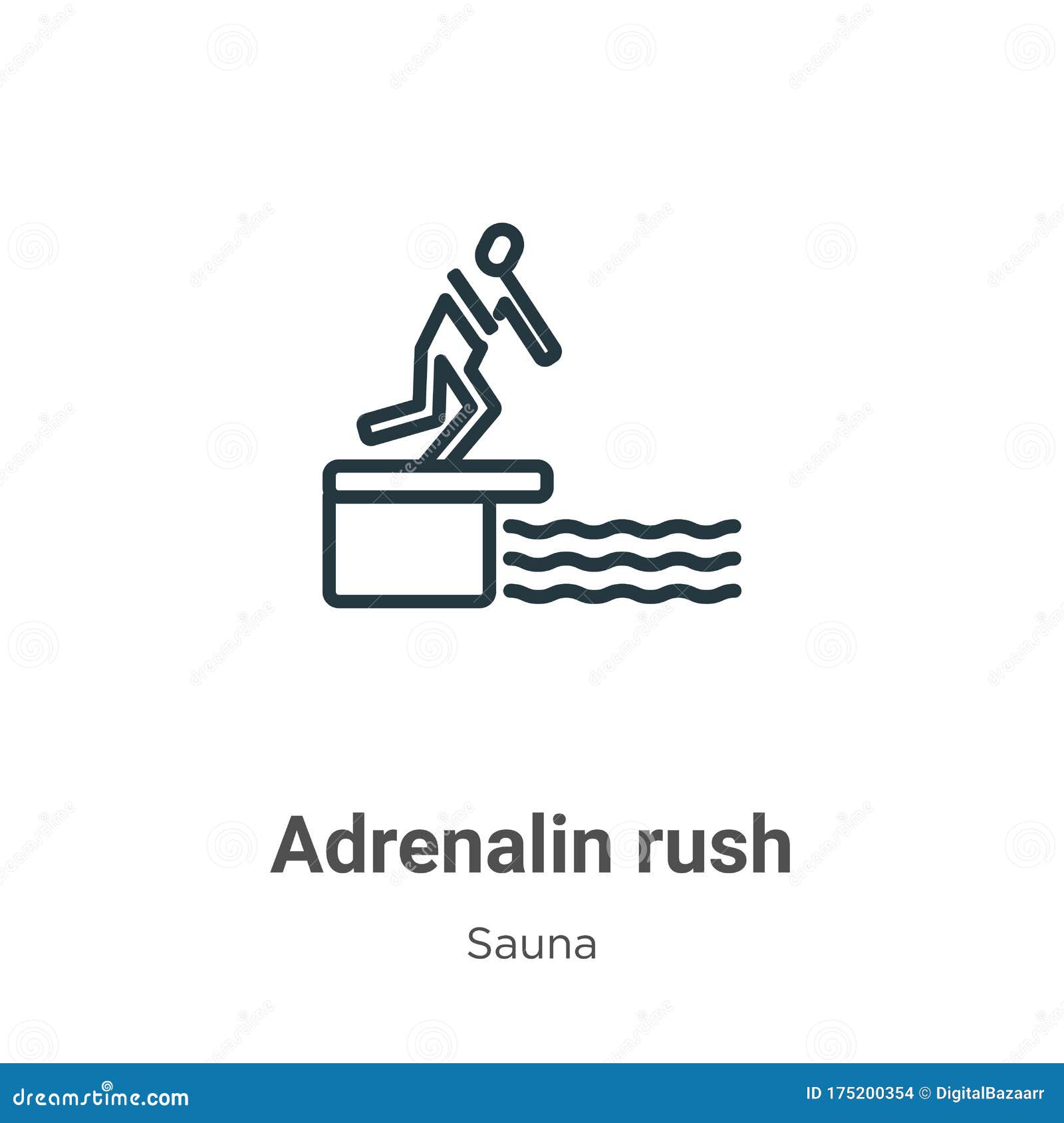 Adrenalin Rush Outline Vector Icon. Thin Line Black Adrenalin Rush Icon ...