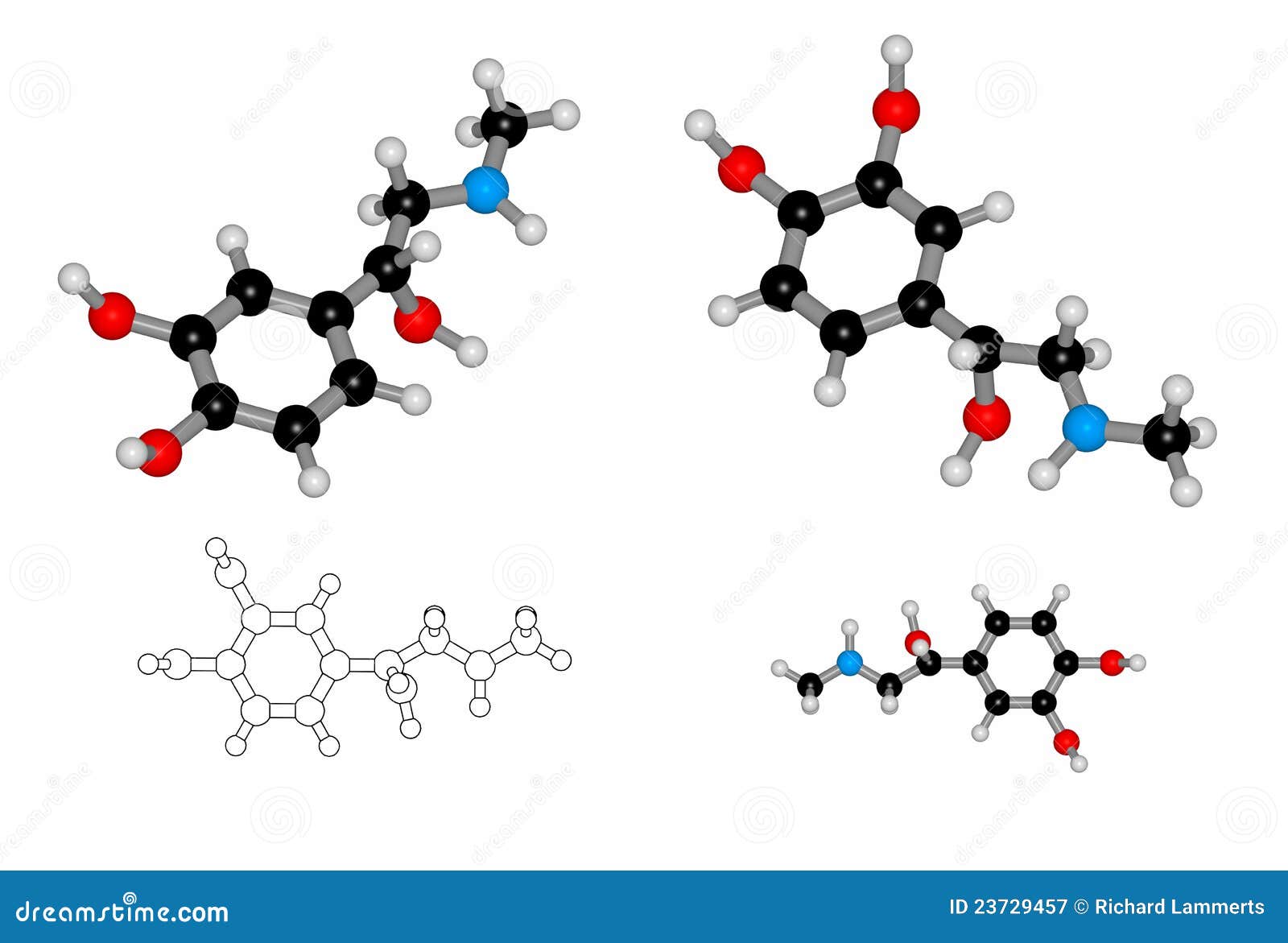 Adrenaline molecule stock illustration. Illustration of thrill - 23729457