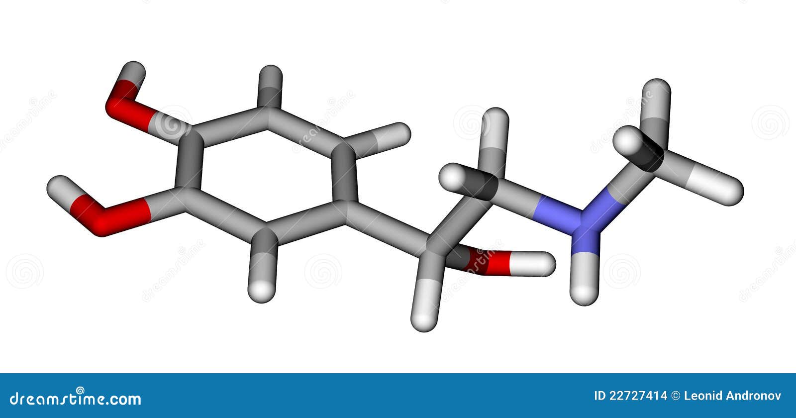 Adrenaline Sticks Molecular Model Stock Illustration - Illustration of ...
