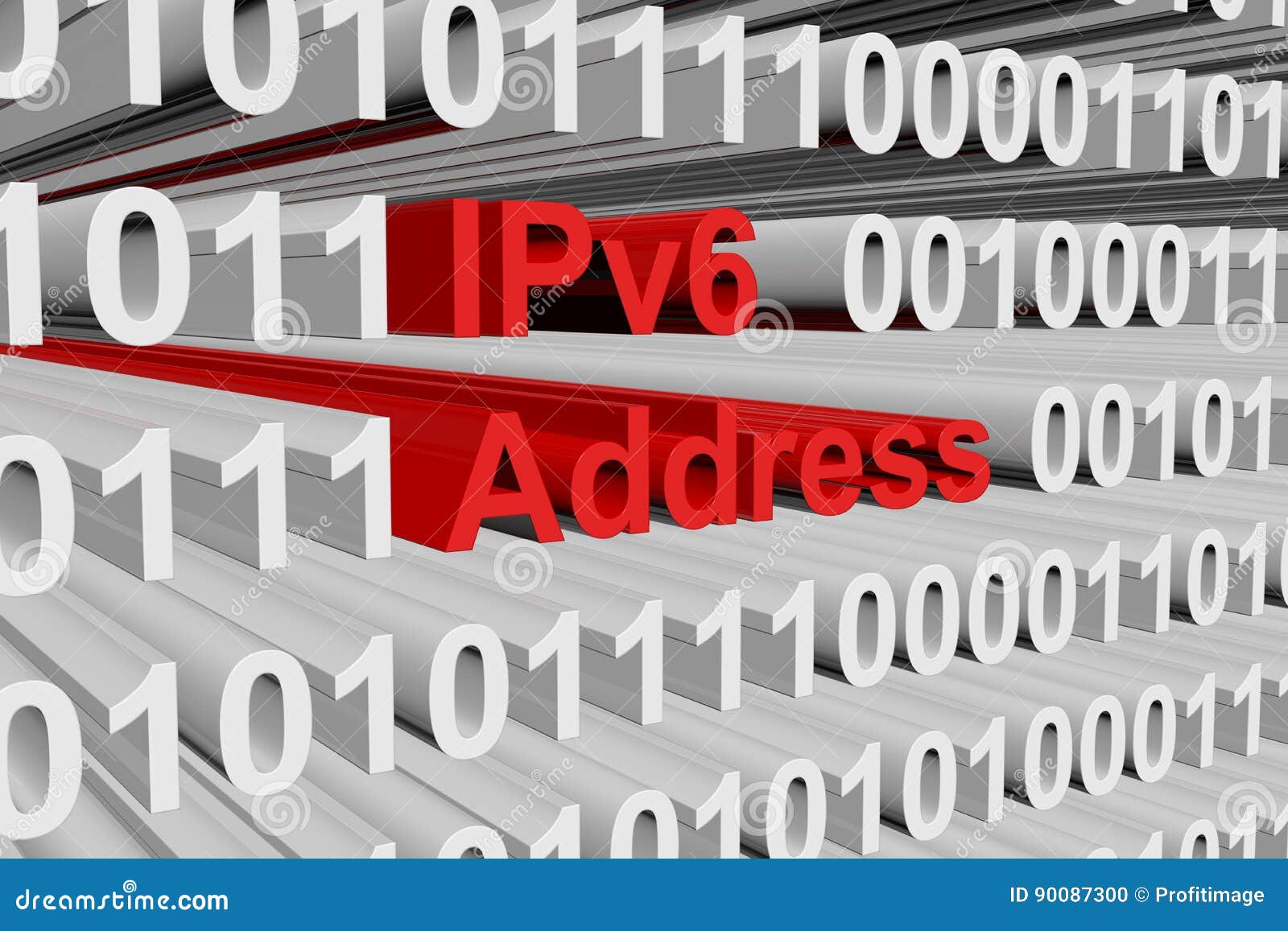Adress IPv6 stock illustrationer. Illustration av paket - 90087300