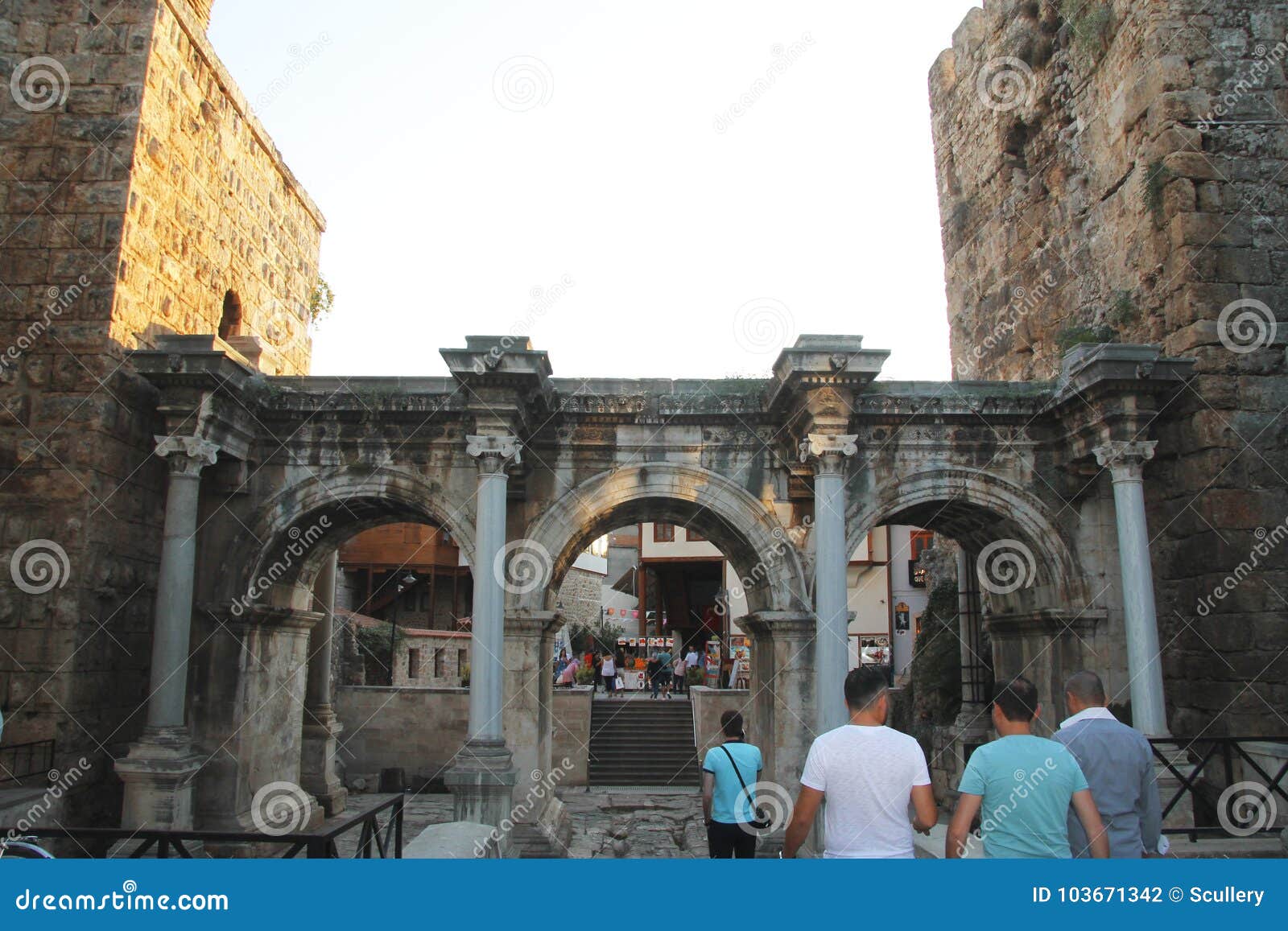 Adrian Gates of Old Town Antalya Turkey Editorial Photography - Image ...