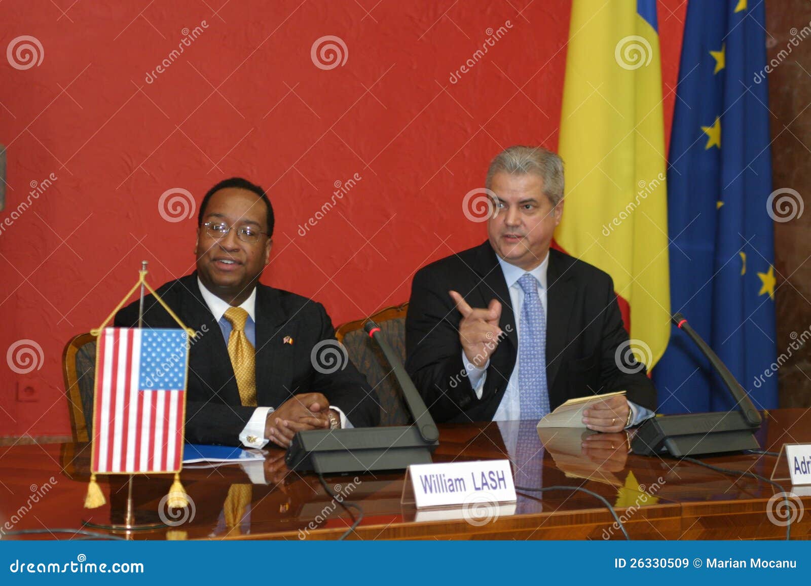 Adrian Nastase and William Lash Editorial Stock Image - Image of adrian ...