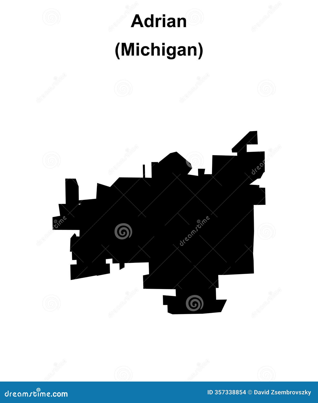 Adrian Outline Map Royalty-Free Stock Image | CartoonDealer.com #387455722