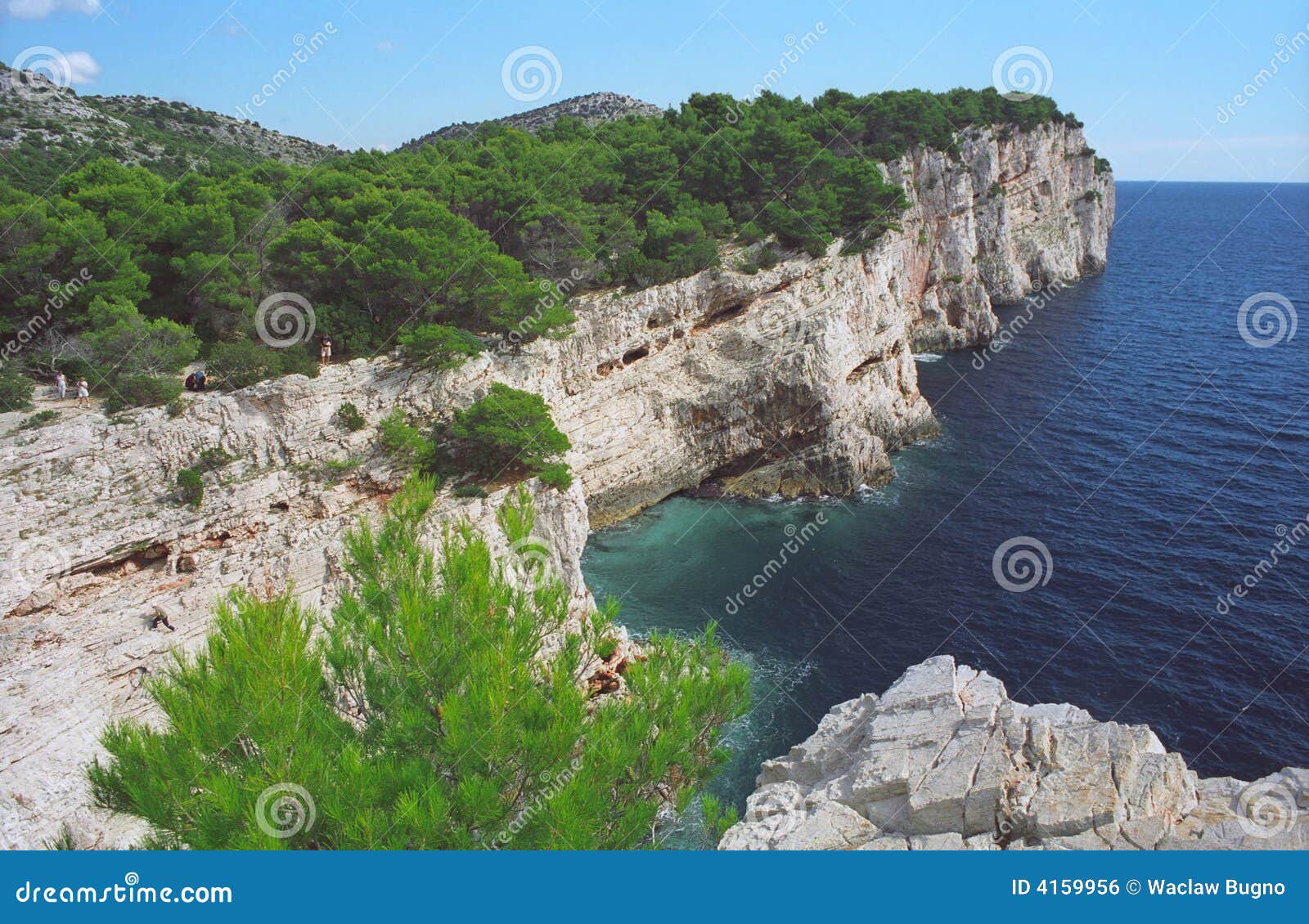 Adriatic Cliff Coast Croatia Stock Photo - Image of adriatic, sunshine ...