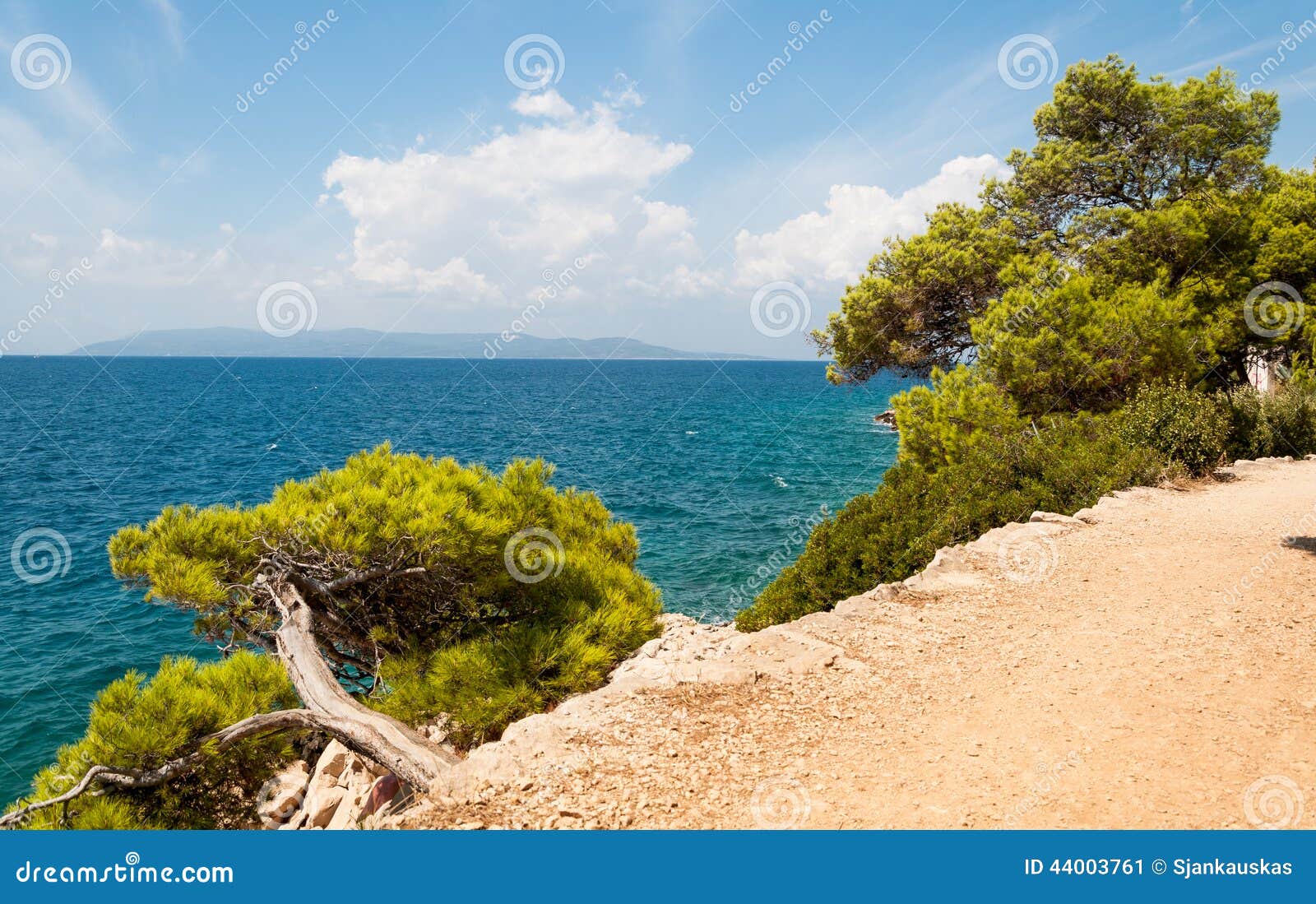 Adriatic Coastline Landscape Stock Image - Image of croatian, nature ...