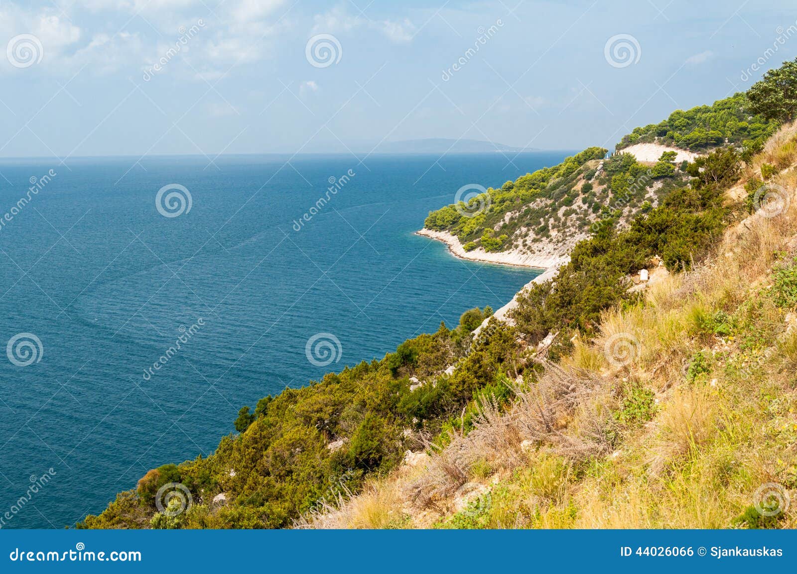 Adriatic coastline stock photo. Image of aerial, high - 44026066