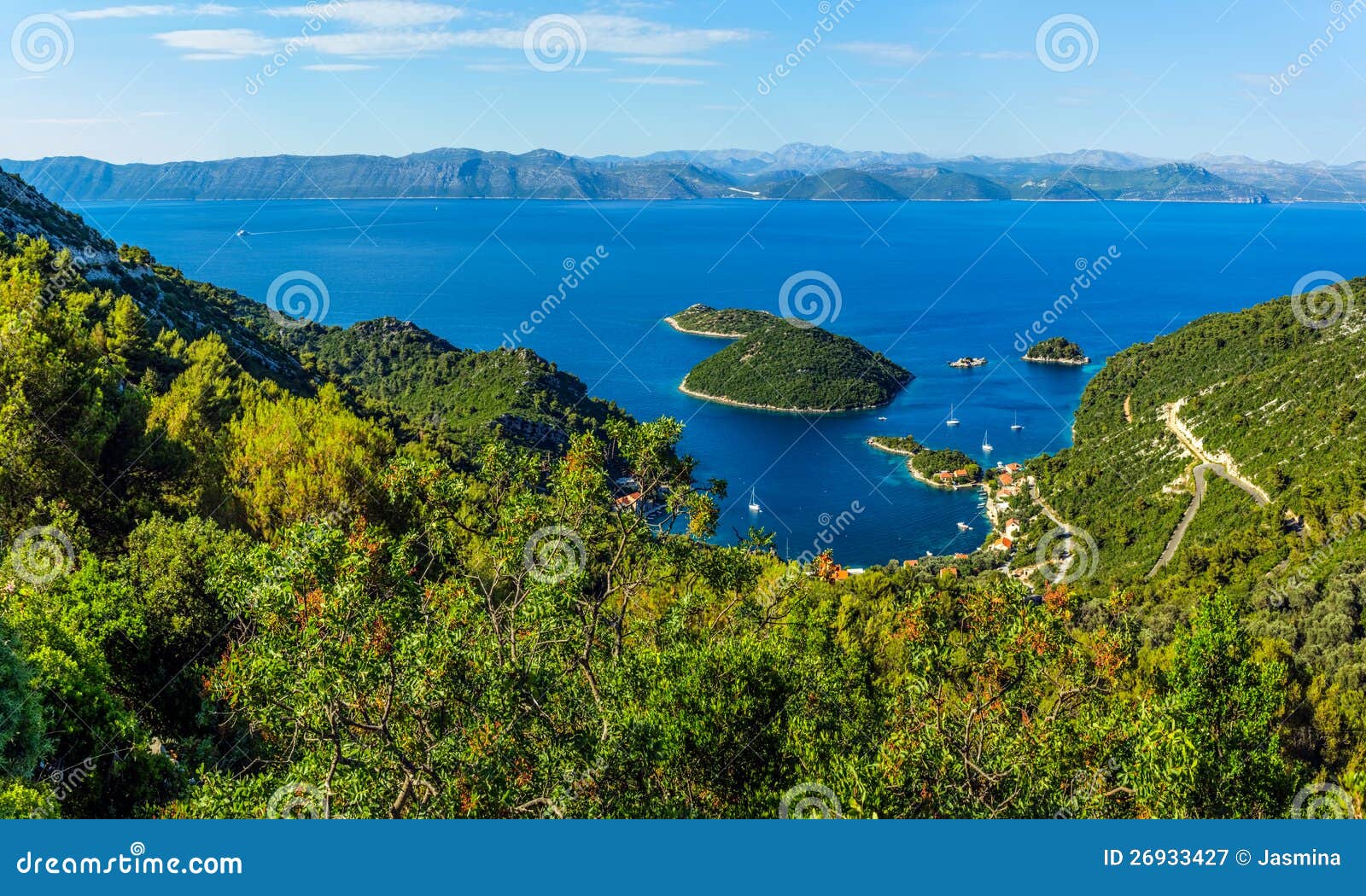 Adriatic landscape stock image. Image of landscape, mljet - 26933427