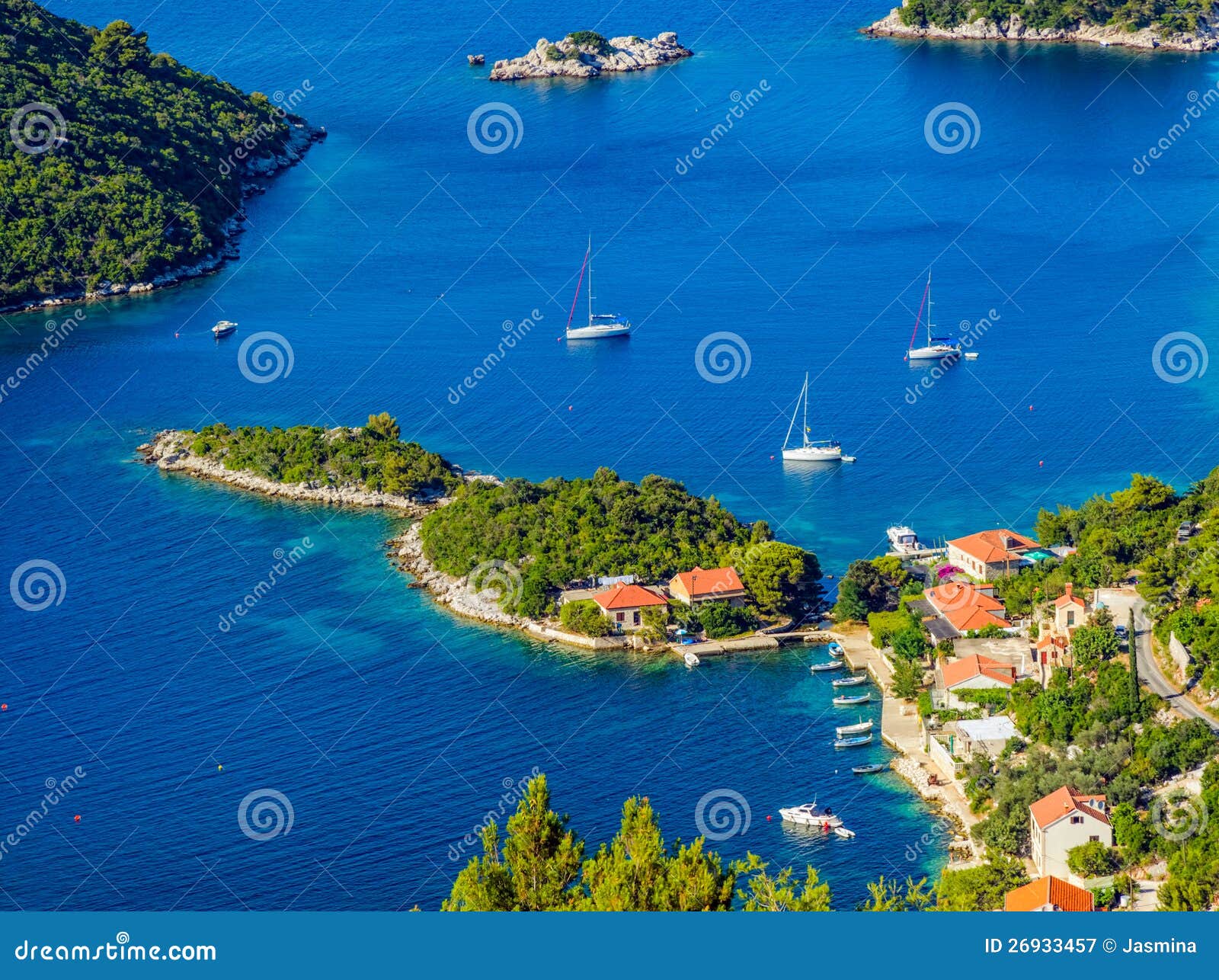 Adriatic landscape stock image. Image of blue, mediterranean - 26933457