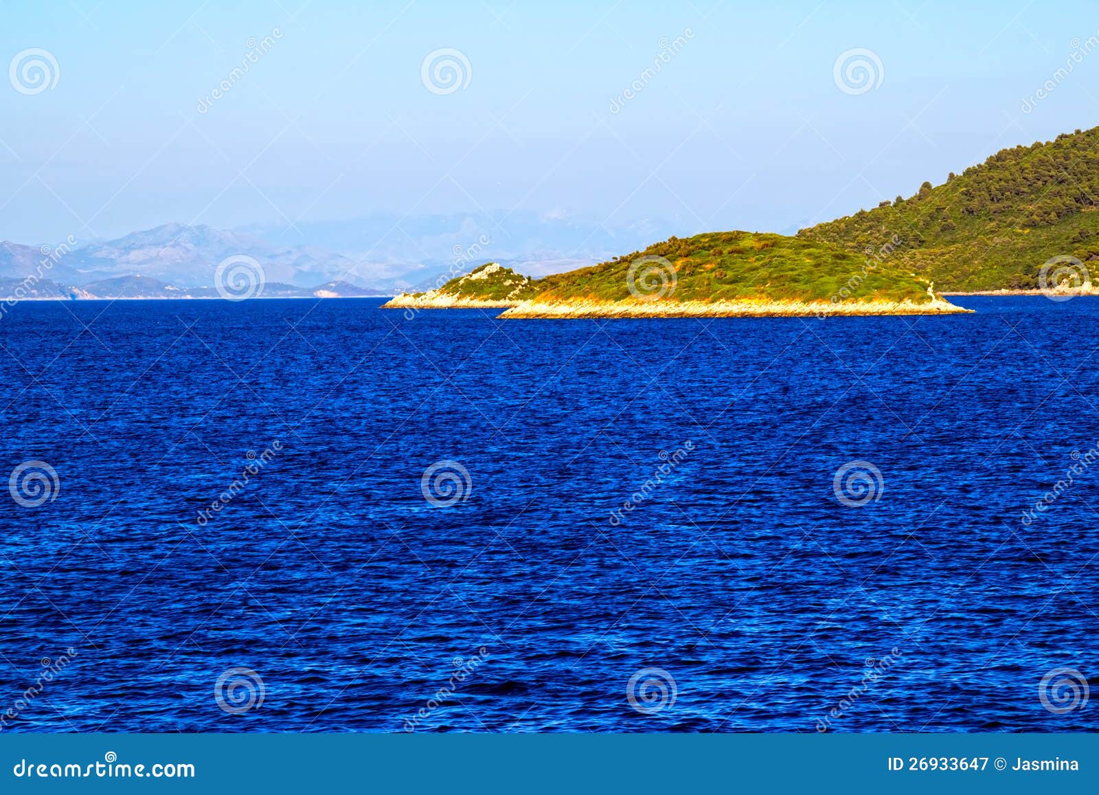 Adriatic landscape stock image. Image of mljet, clear - 26933647