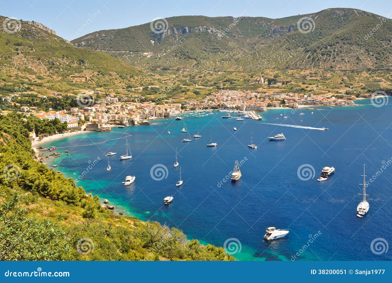 Adriatic Sea stock image. Image of azure, calm, harbor - 38200051