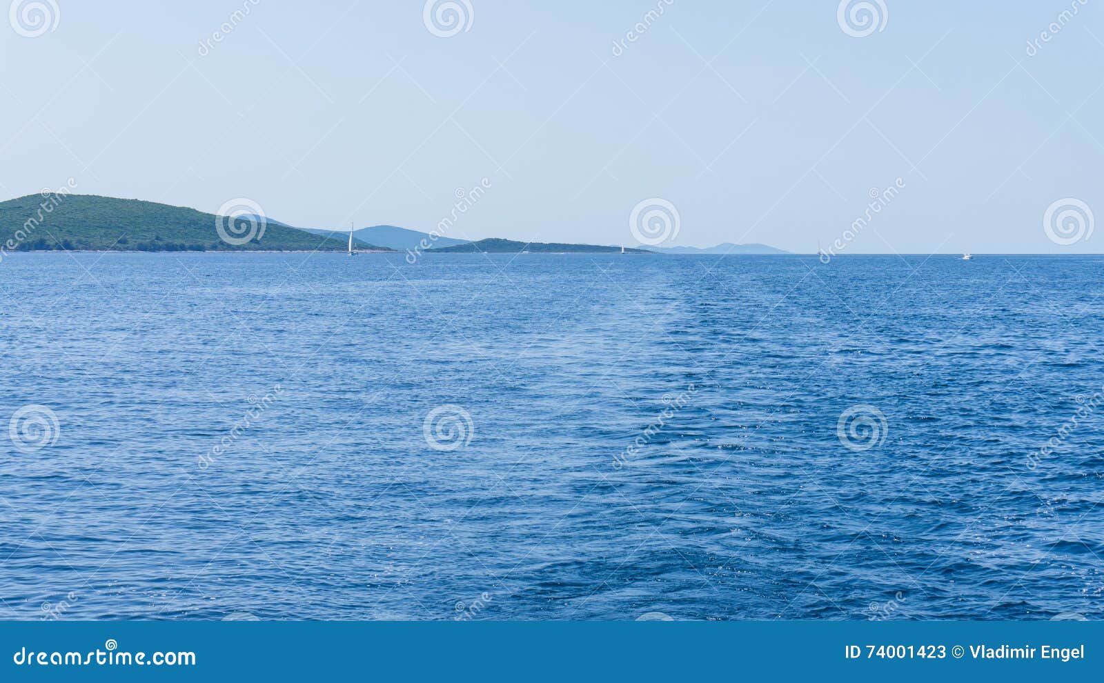 The Adriatic Sea View. Beautiful Image Wallpaper Stock Image - Image of ...