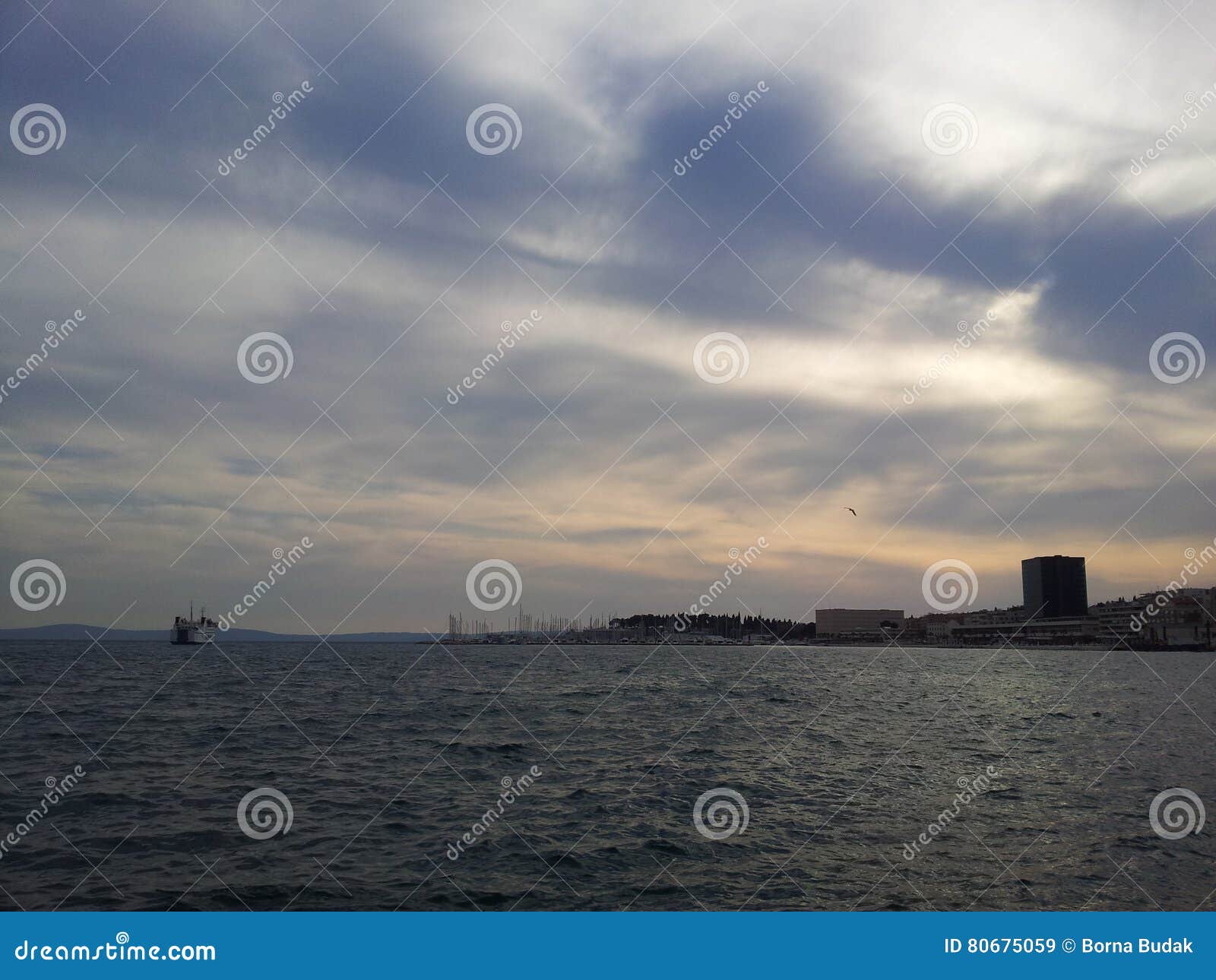 Adriatic view stock image. Image of autum, view, adriatic - 80675059