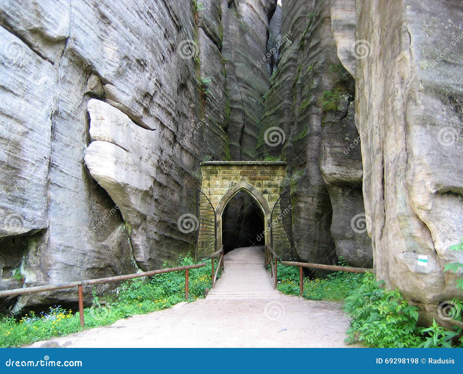 Adrsbach rocks stock photo. Image of republic, path, sandstone - 69298198