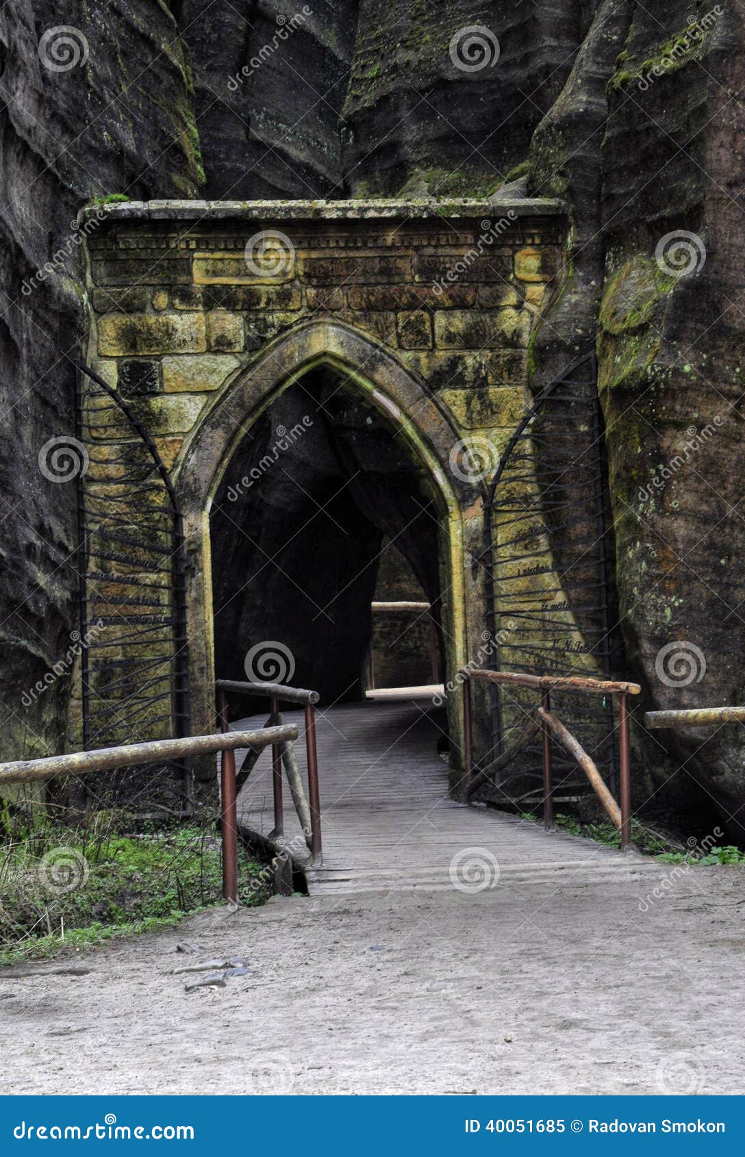 Adrspach Rocks stock image. Image of limestone, gate - 40051685