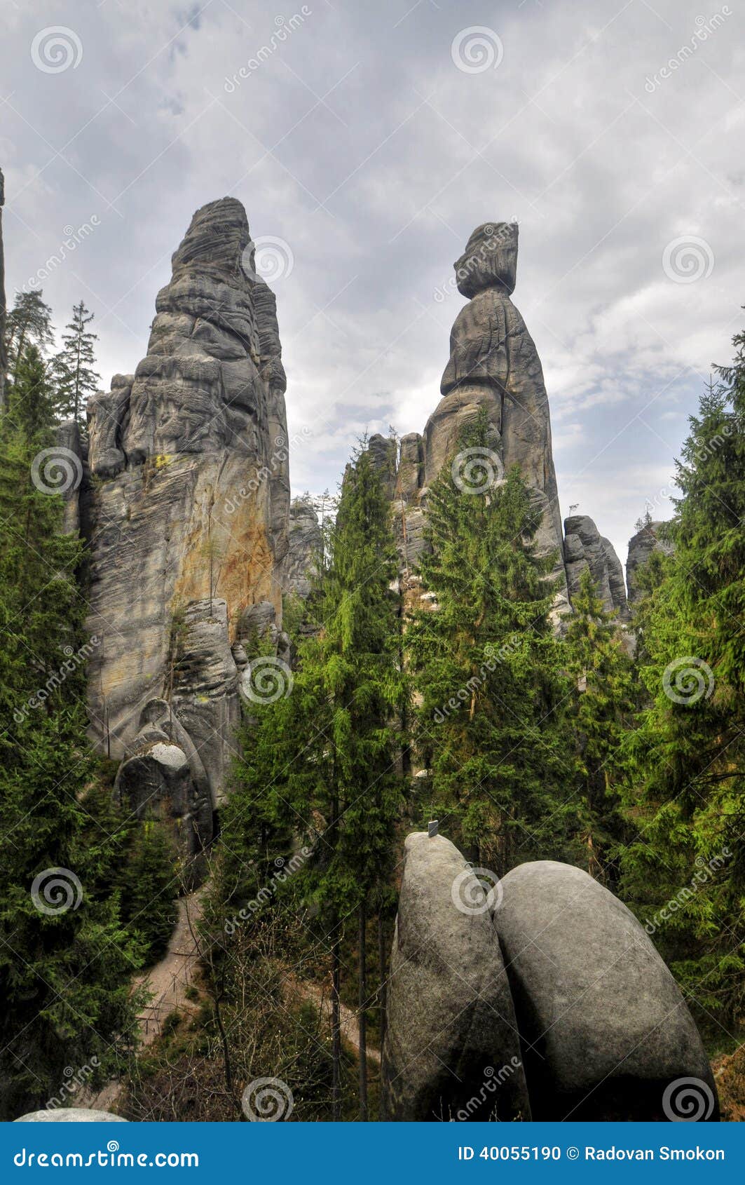Adrspach Rocks stock photo. Image of beautiful, adventure - 40055190