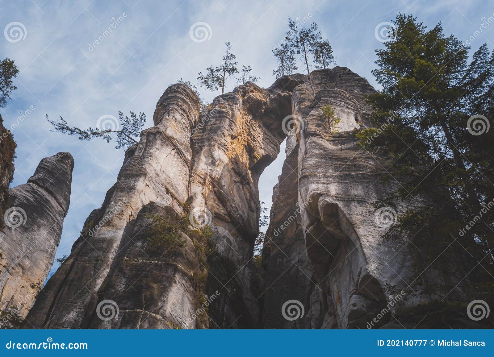 Adrspach Rocks, National Park in Czech Republic Stock Image - Image of ...