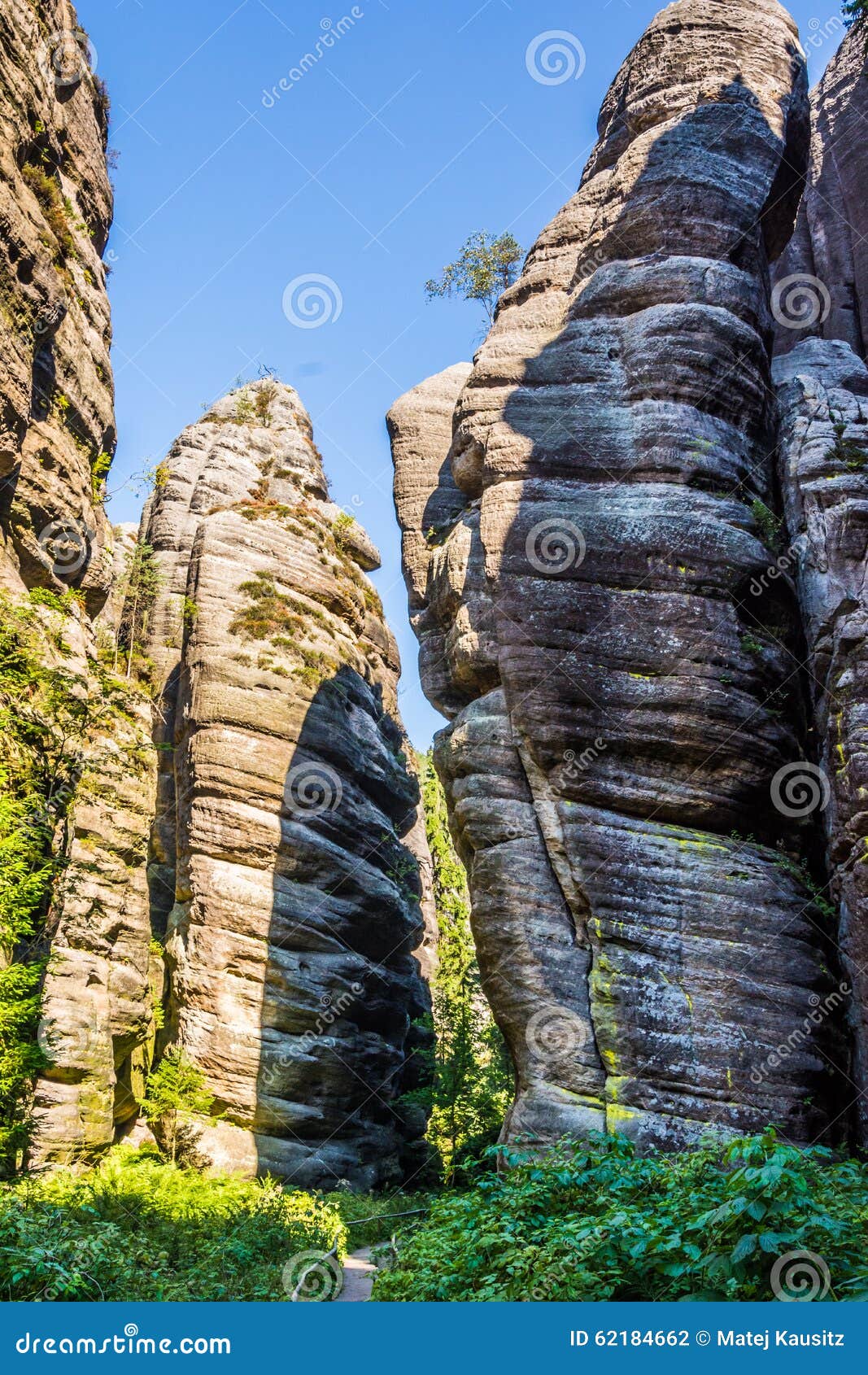 Adrspach rocks stock photo. Image of city, monumental - 62184662