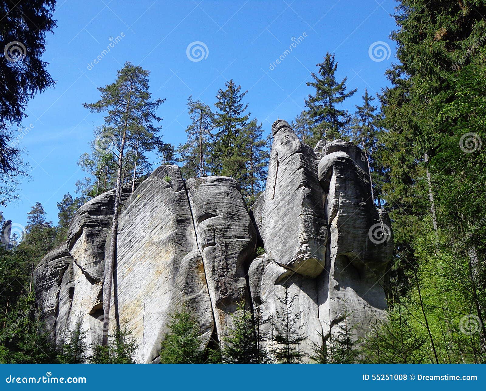 Adrspach stock photo. Image of mountains, mayor, clouds - 55251008