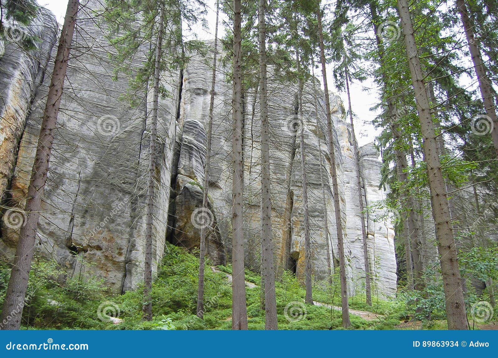 Adrspach Teplice Rocks - Czech Republic Stock Photo - Image of town ...