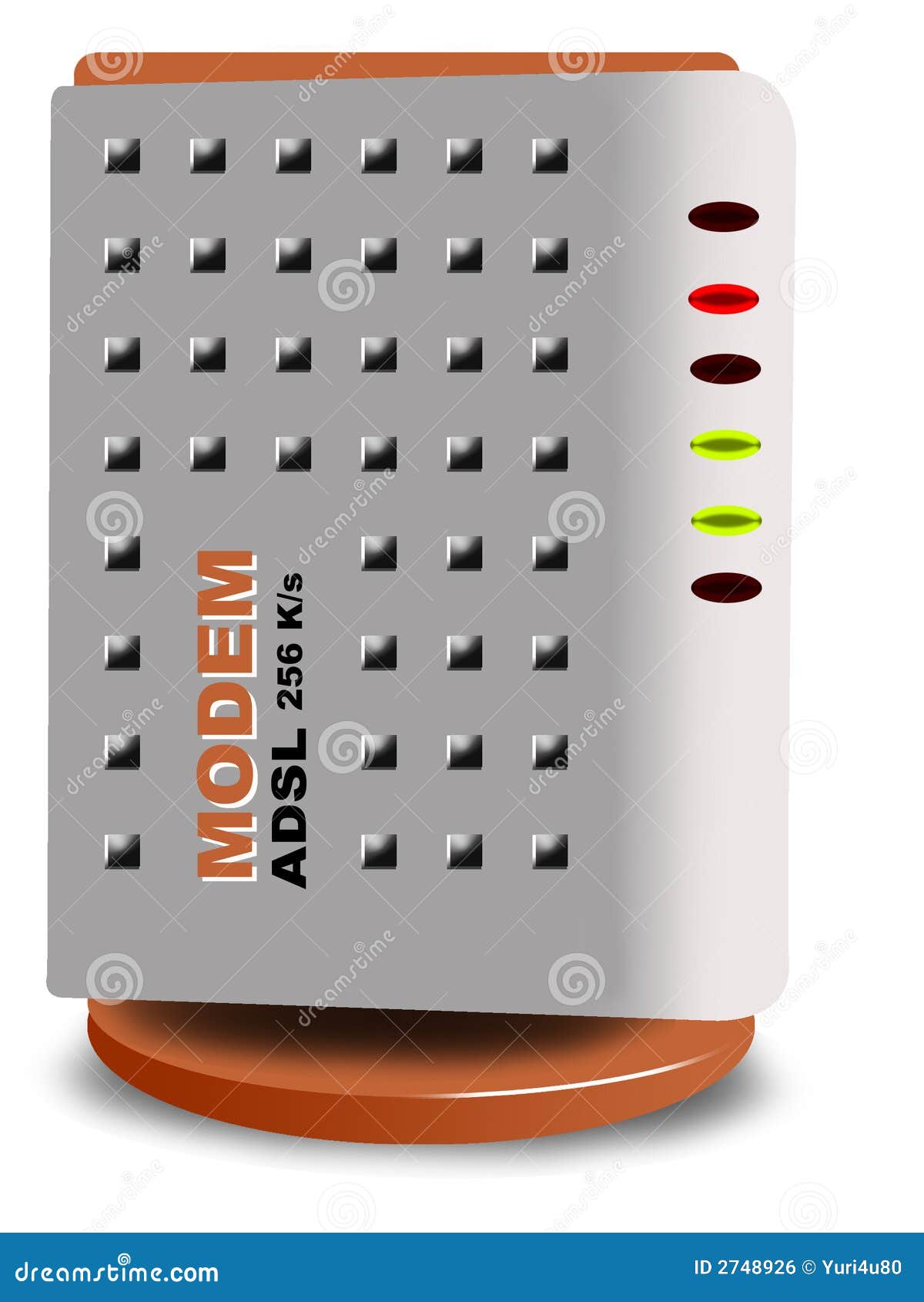 ADSL Modem stock illustration. Illustration of communications - 2748926