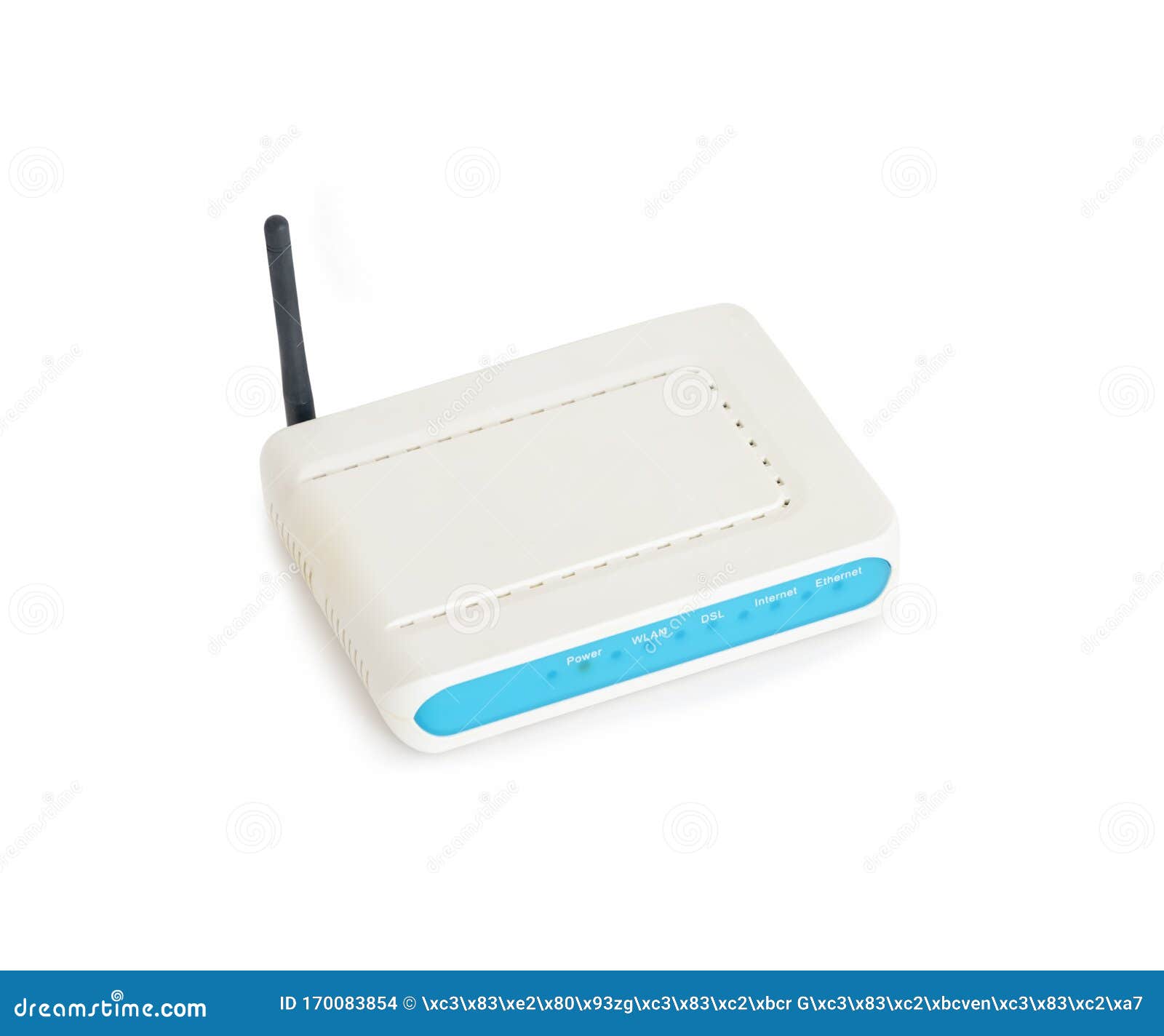 Adsl Modem Isolated on White Background Stock Photo - Image of adsl ...